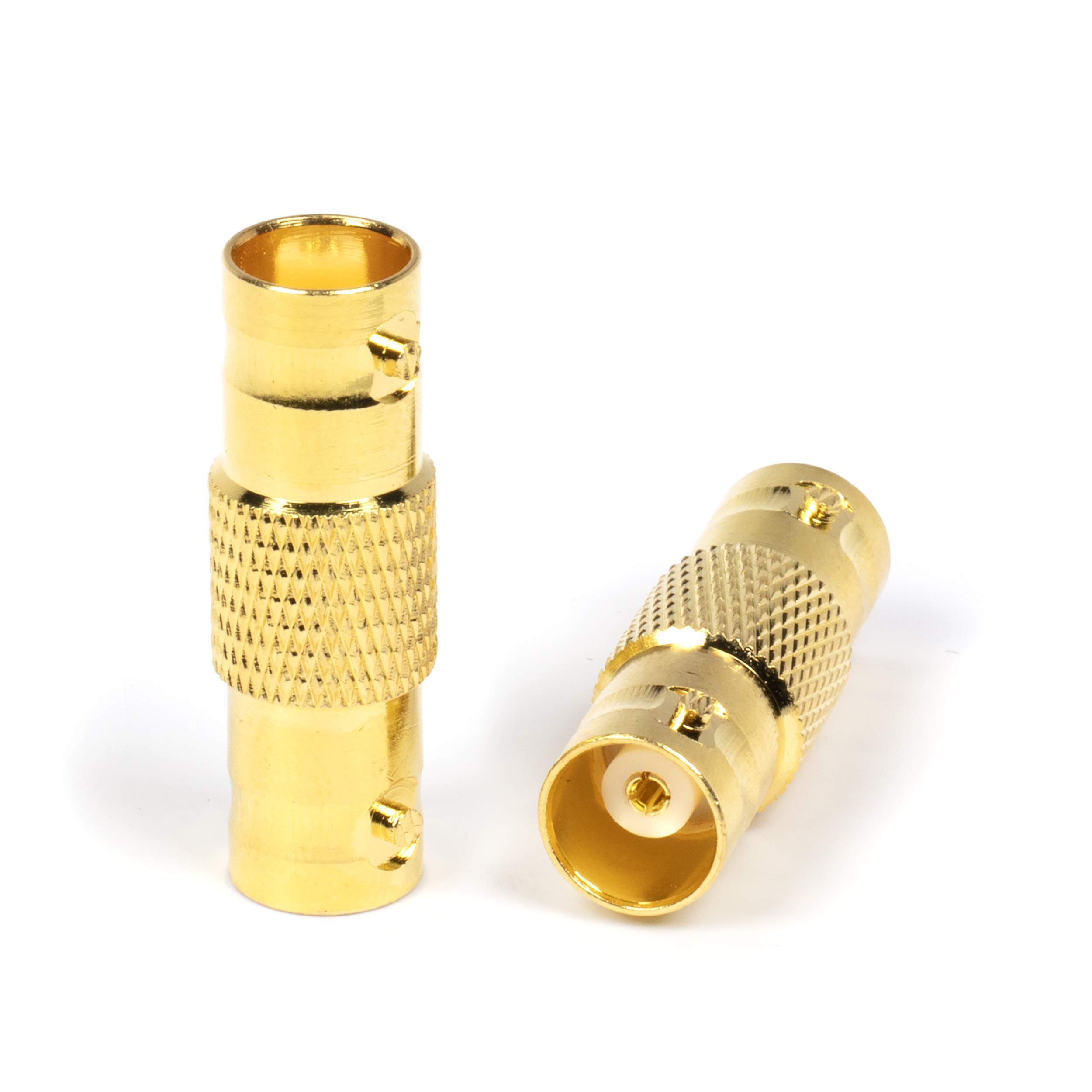 Buy Gold BNC Connectors, Female to Female Coupler - 4 Pack - (Barrel ...