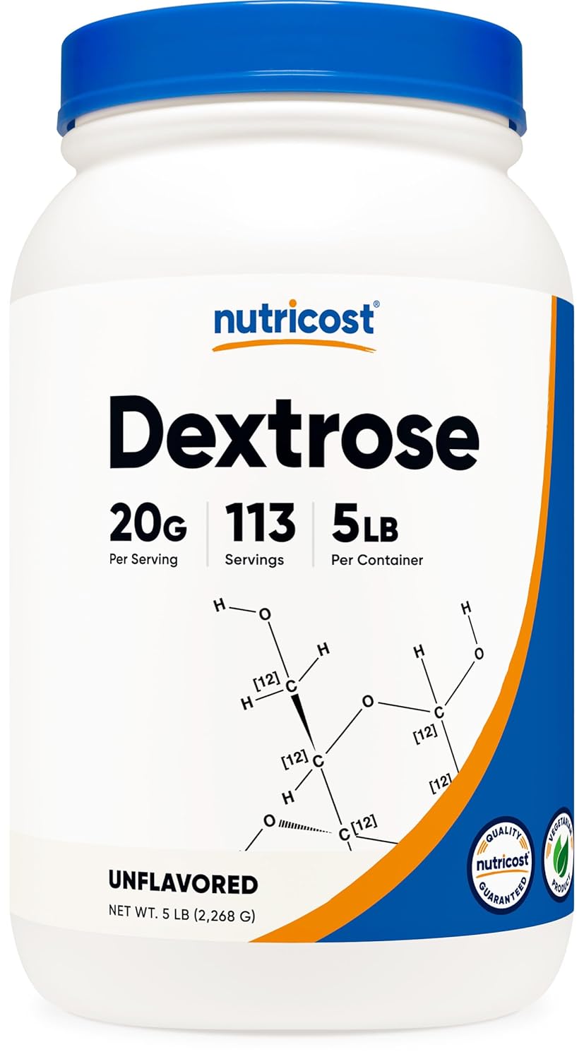 Amazon.com : Nutricost Dextrose Powder 5 LBS - Non-GMO, Gluten Free ...