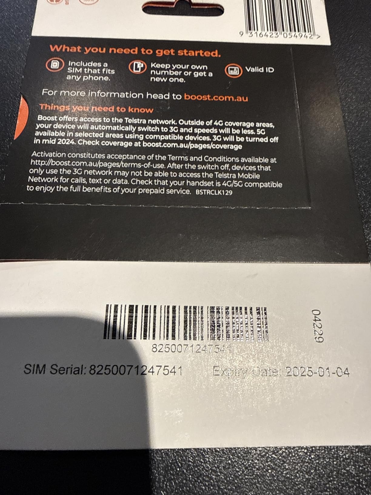 Boost Prepaid Sim Starter Pack $35 : Amazon.com.au: Electronics