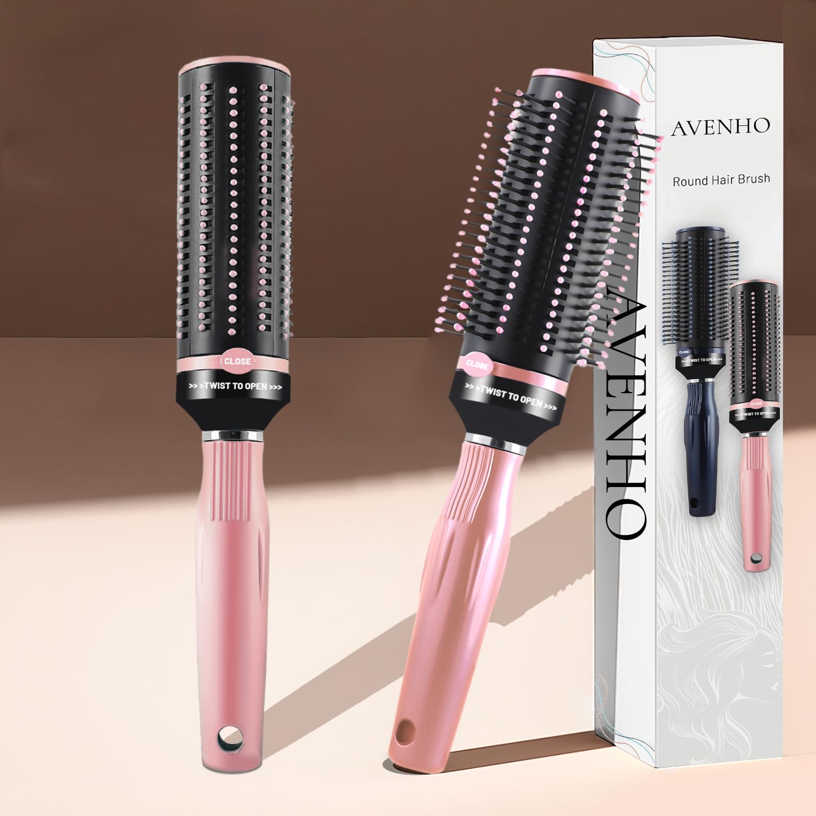 Amazon.com : Retractable Detangling Hair Brush for Curly, Straight Wet ...