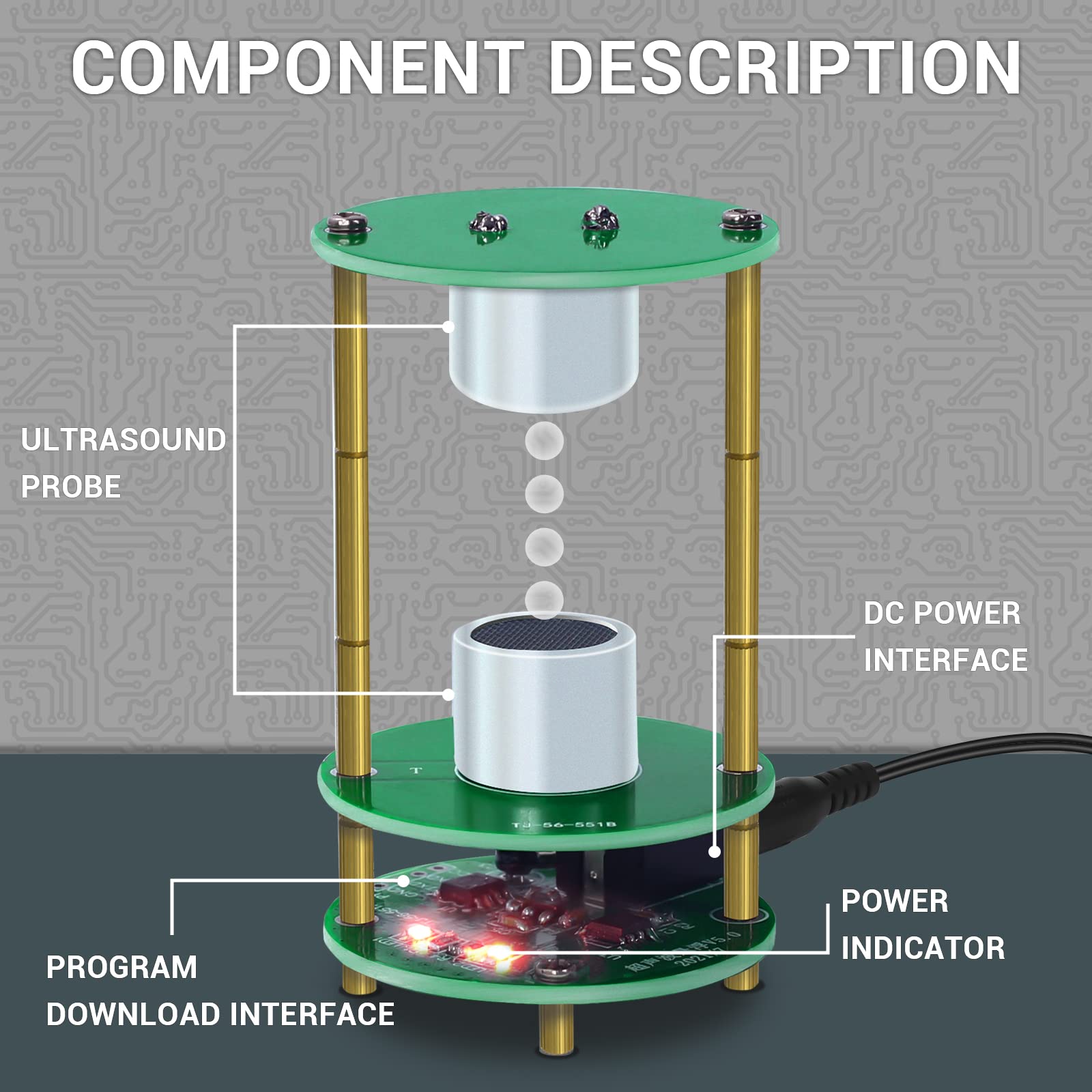 Snapklik.com : DIY Levitation Electronic Kit, Icstation Ultrasonic ...