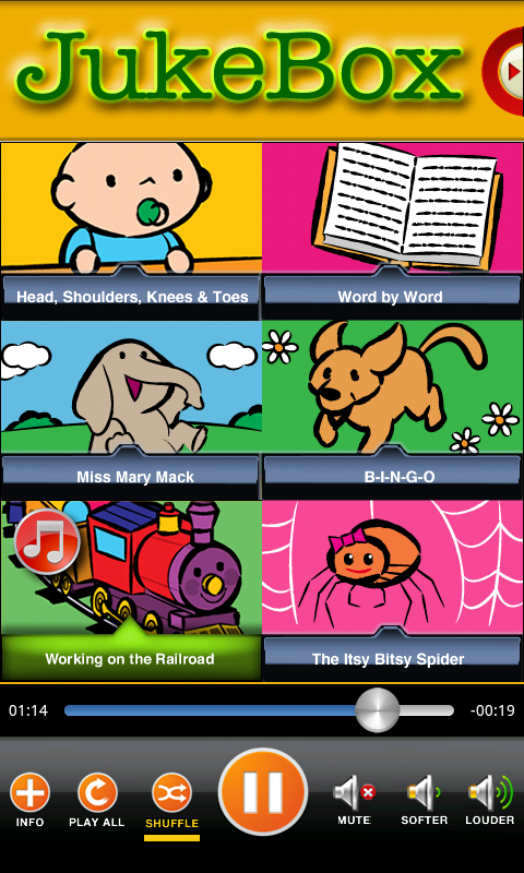 Toddler Music Jukebox : 12 songs:Amazon.co.uk:Appstore for Android