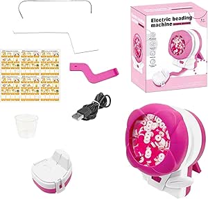 Amazon.com: MAMALFJ Portable Bead Stringing Set Automatic Spinner Tools Handy Bead Threading ...