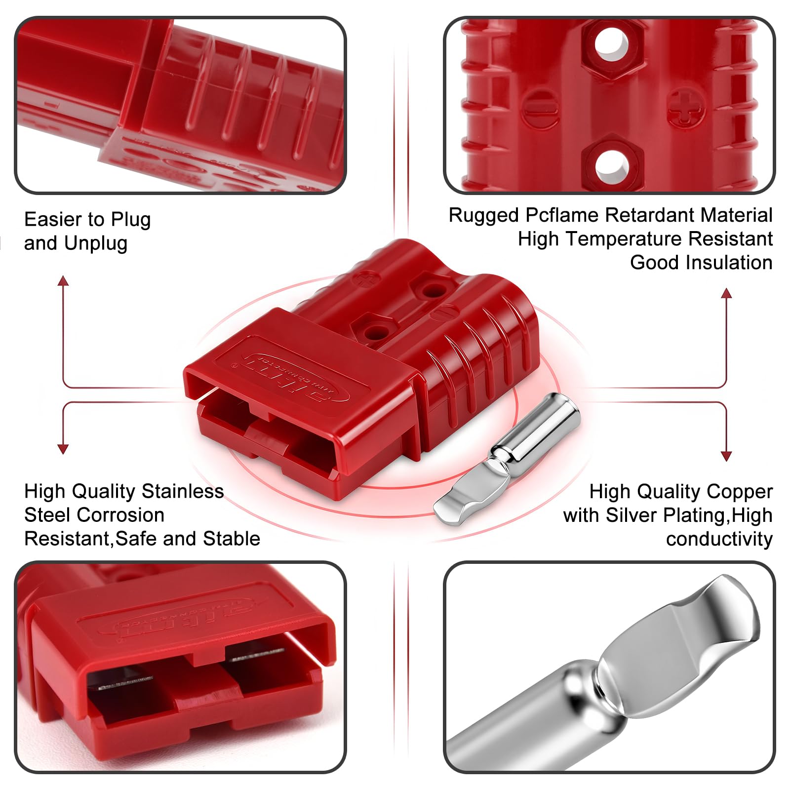 Snapklik.com : 120A Battery Connector Quick Connect Battery Modular ...
