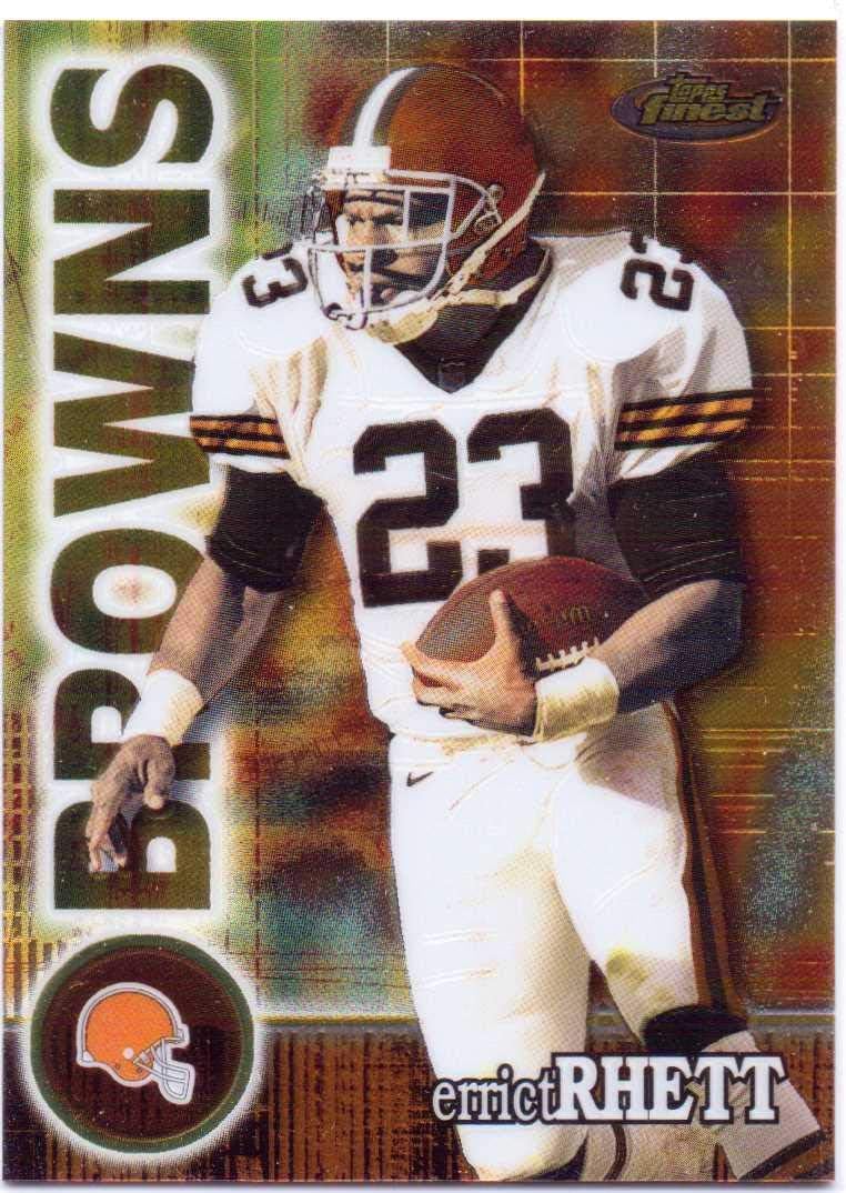 Amazon.com: Errict Rhett 2000 Topps Finest Football Card #107 ...
