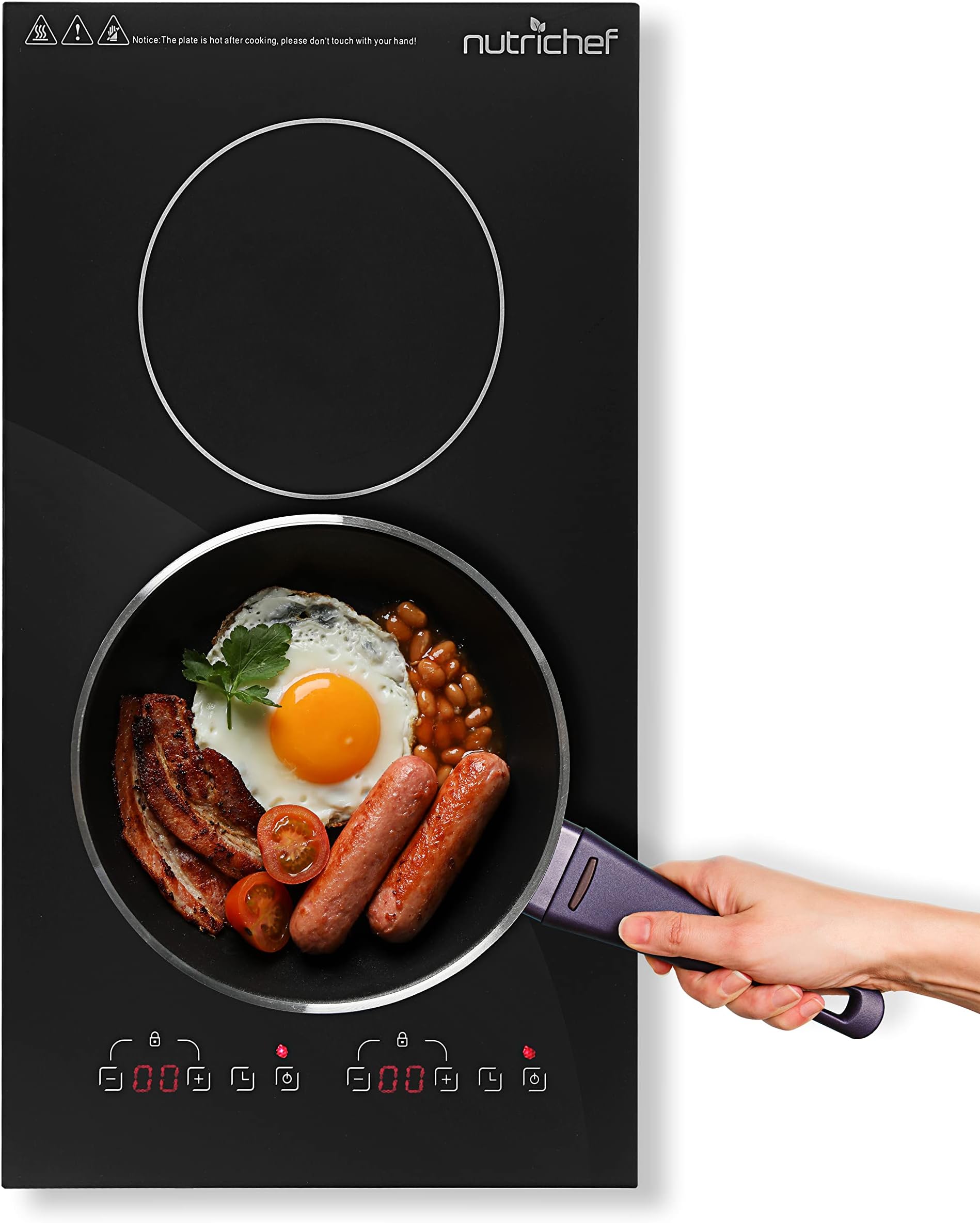 Amazon.com: Karinear 12 Inch Induction Cooktop 2 Burner Drop In ...