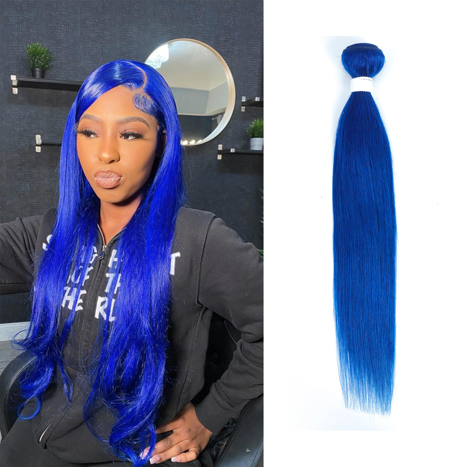 Blue Hair Extensions Weave