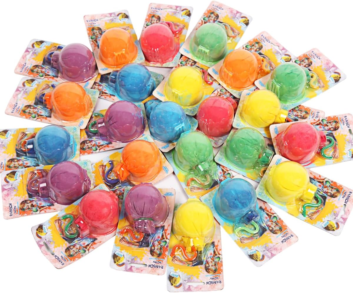 Amazon.com: ARELUX Color Powder Balls-24 Packs Holi Powder Colors Chalk ...