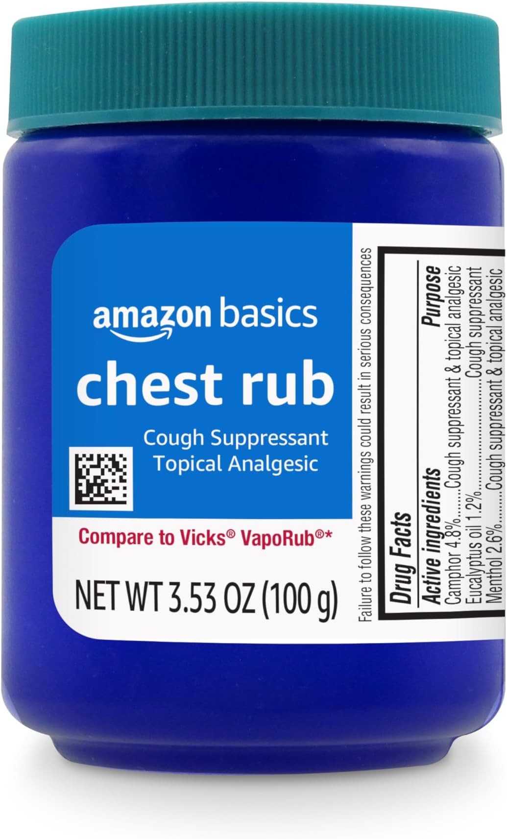 Amazon.com: Vicks VapoRub, Original, Cough Suppressant, Topical Chest ...