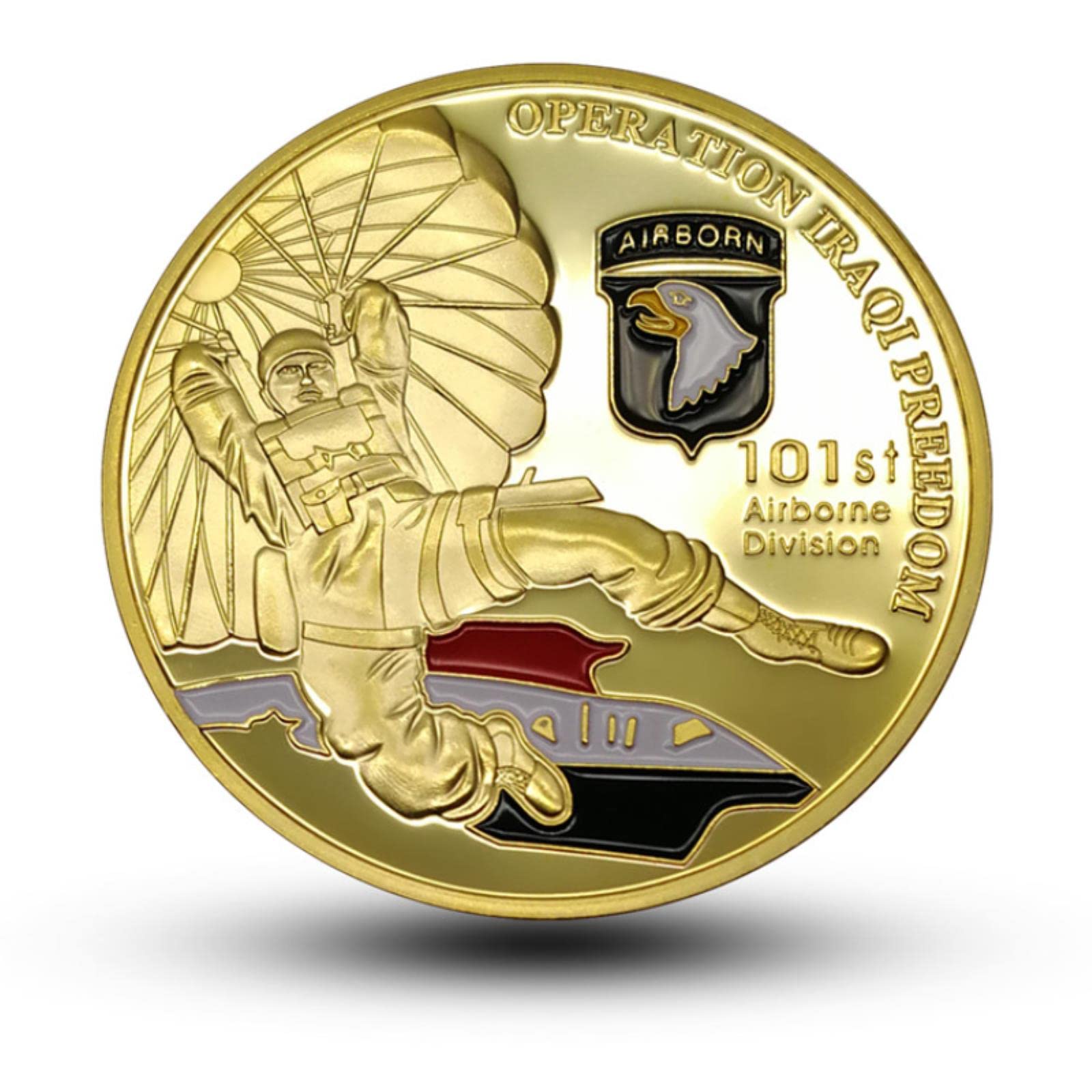 Buy LPOIU 2PIC United States Army 101st Airborne Aivision Souvenir Gold ...