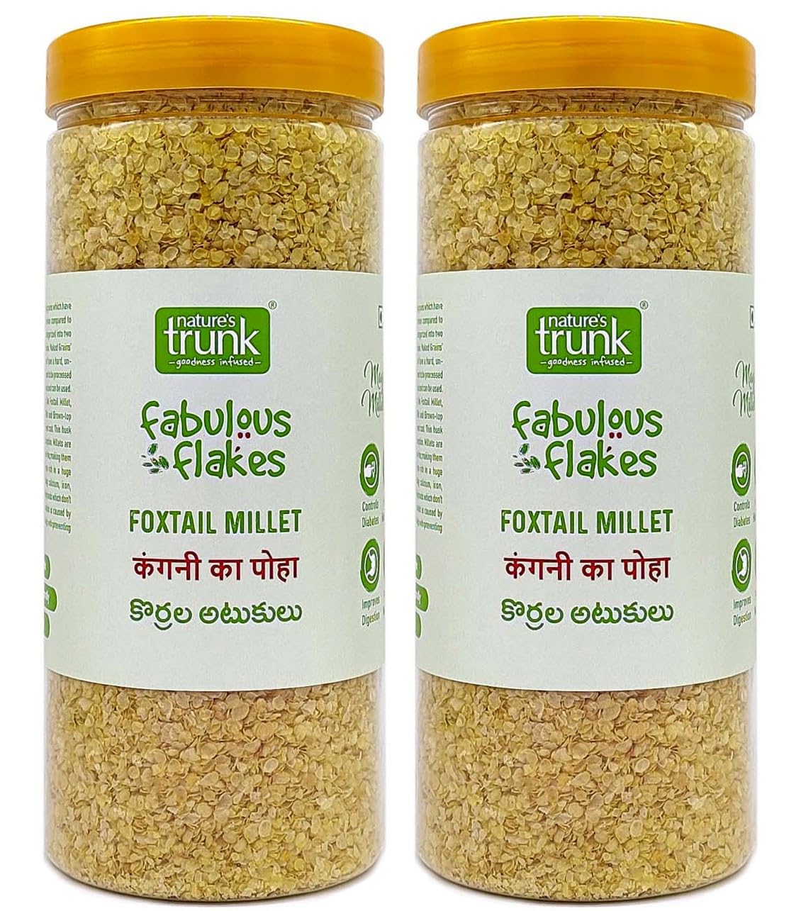 Nature's Trunk Foxtail Millet Flakes | Kangani/Korralu | Millet Flakes ...