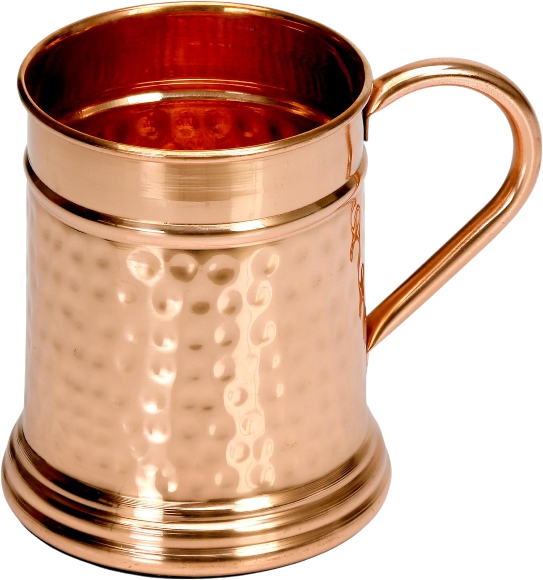 Amazon.com: JYPR Hammered Moscow Mule Copper Mug | Handcrafted 100% ...