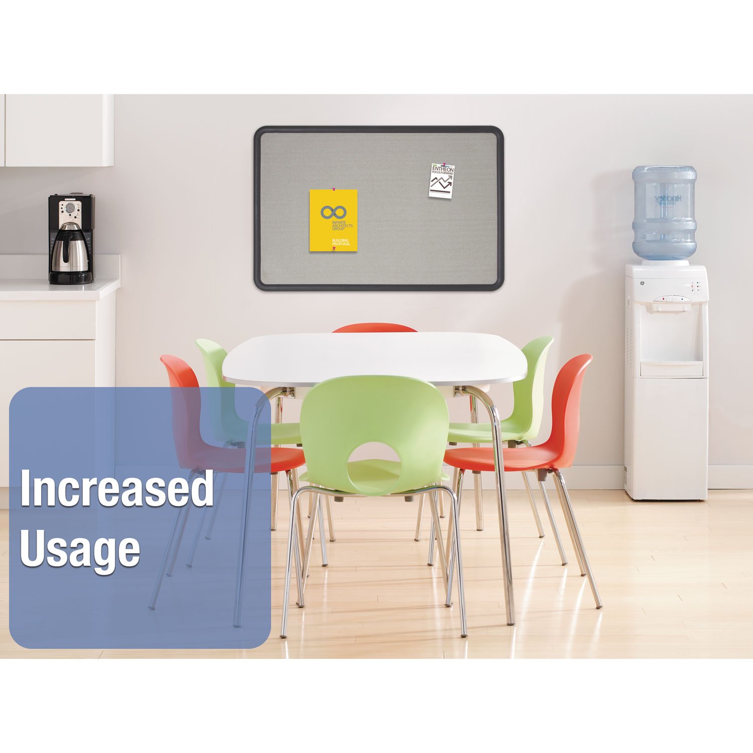Snapklik.com : Quartet Bulletin Board, Fabric, 3 X 2 Feet, Office ...