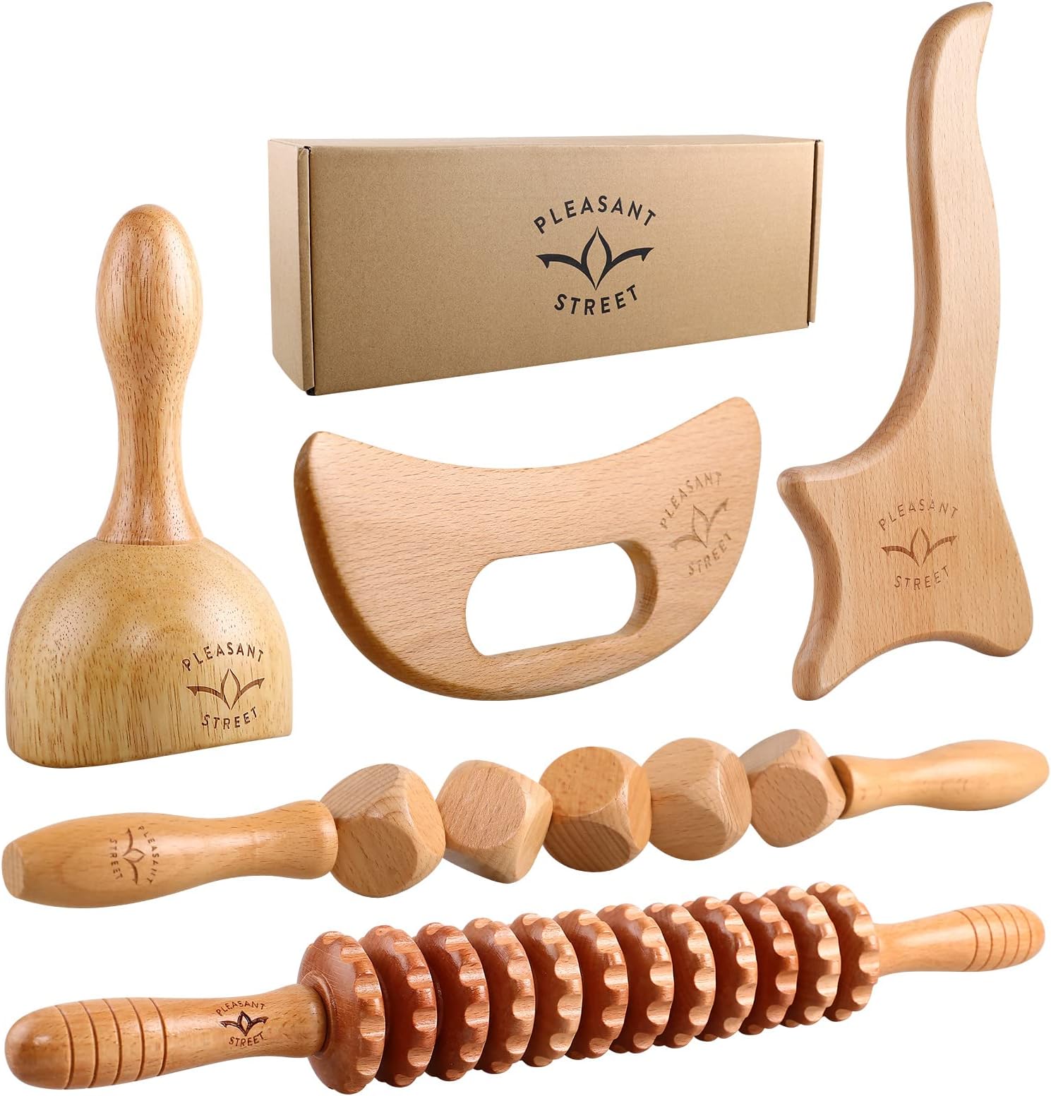 Amazon.com: Wood Therapy Massage Tools | 4 Pcs Wood Therapy Massage ...