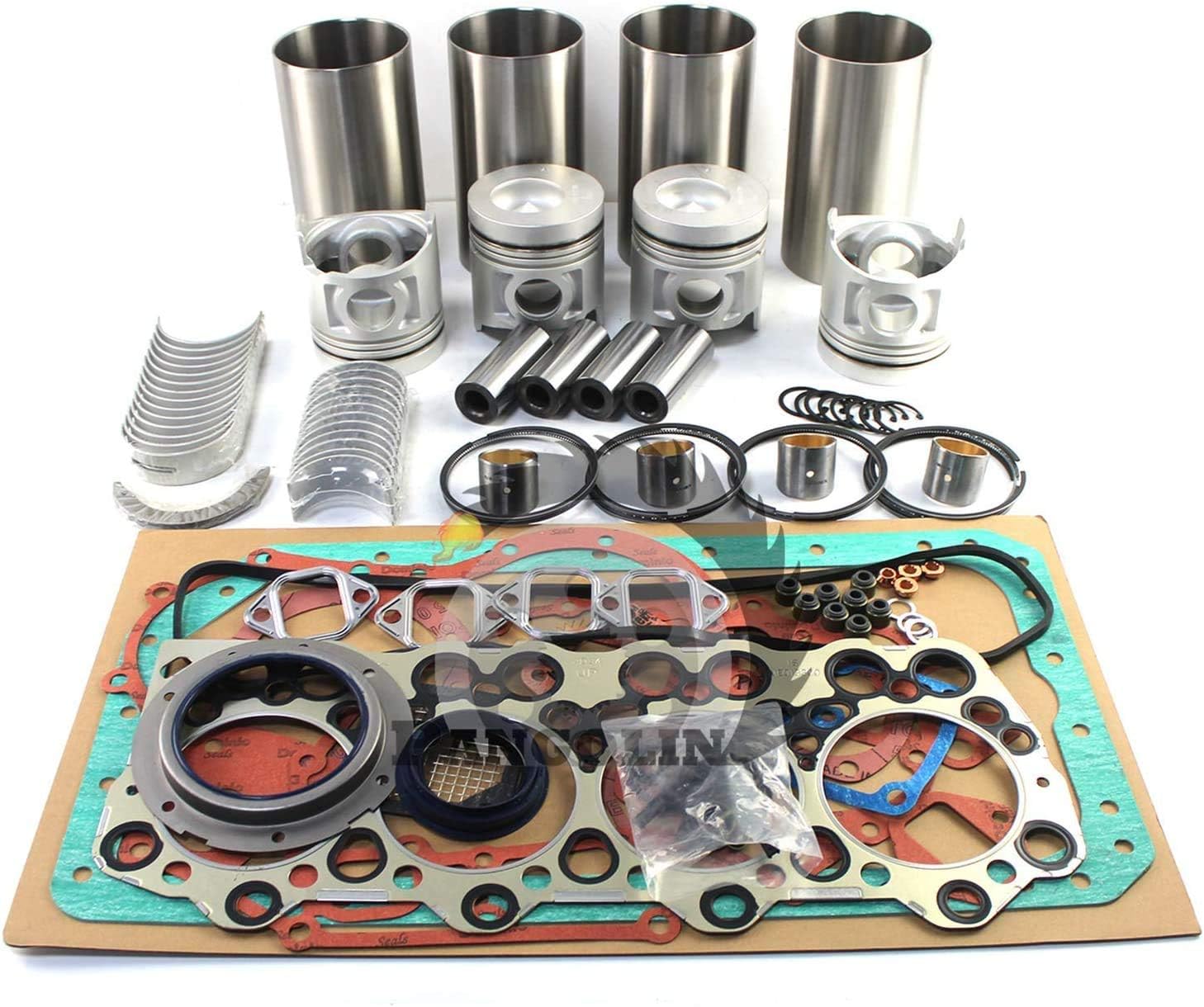 PANGOLIN 4D34 4D34T Motor Reconstrucción Kit para Mitsubishi 4D34 4D34T ...