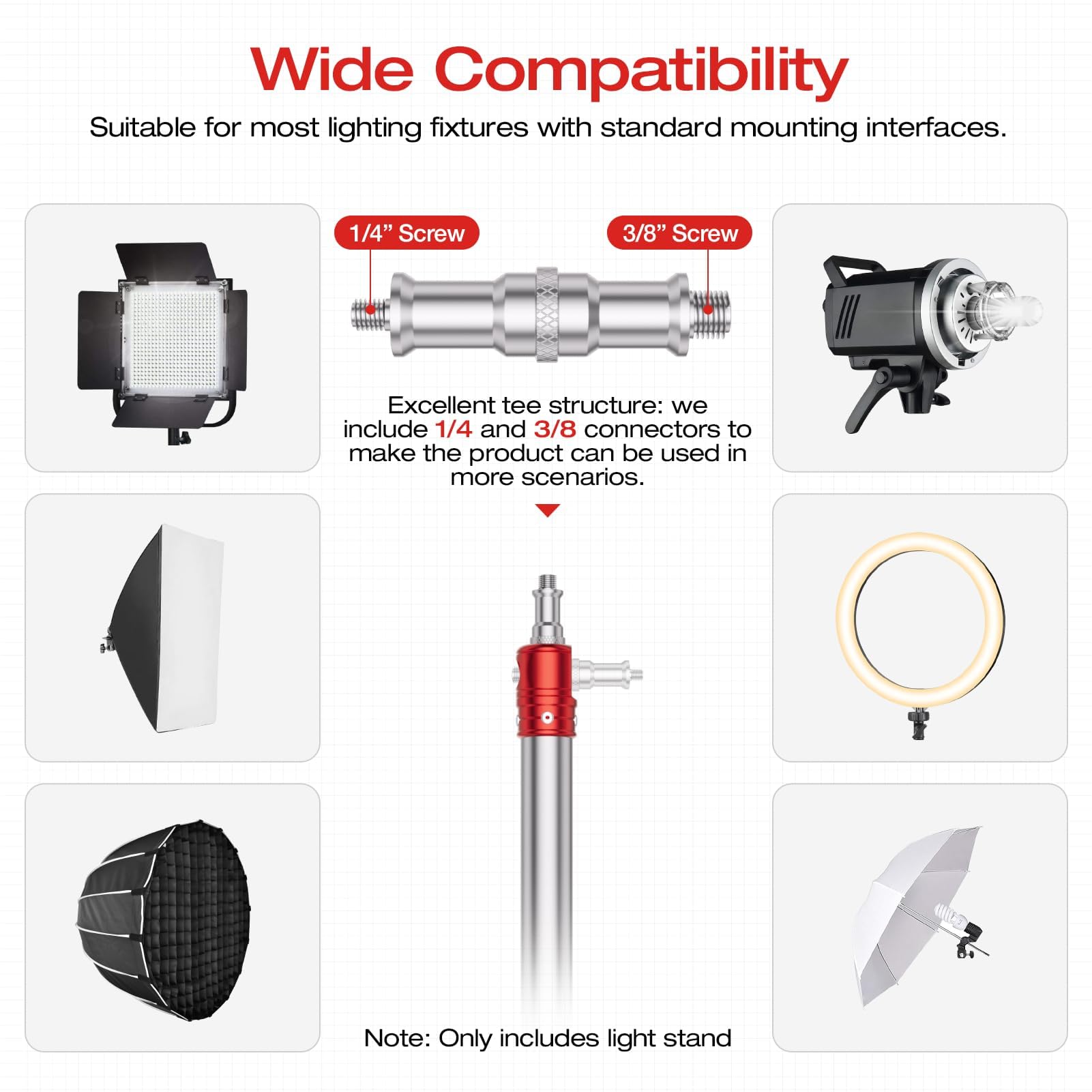 Ring Light Stand Caster Heavy Duty Light Stand With Wheels - 10.5ft ...
