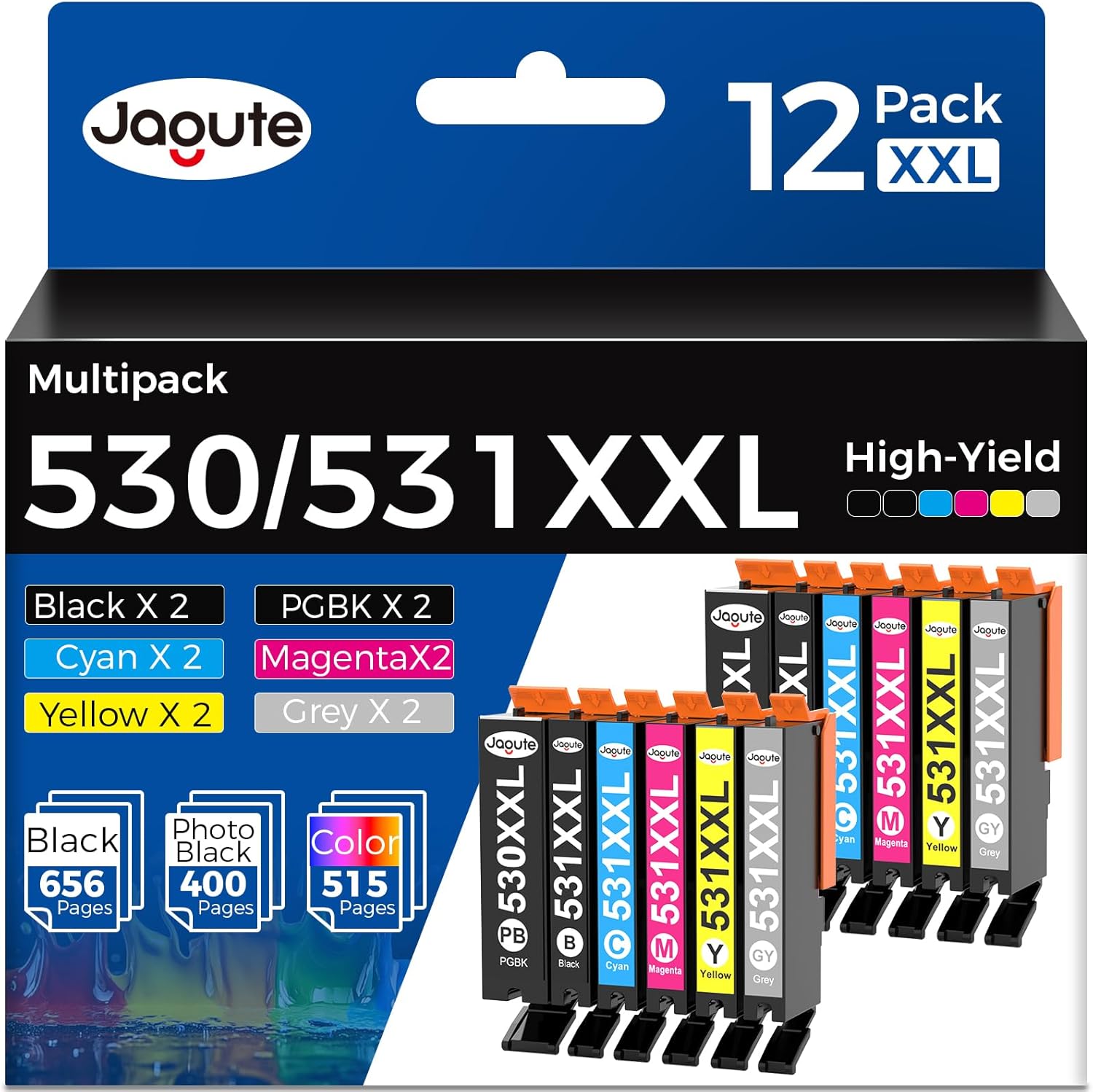 PGI-530 CLI-531 Ink Cartridges for Canon 530 531 PGI-530XL 530XXL CLI ...