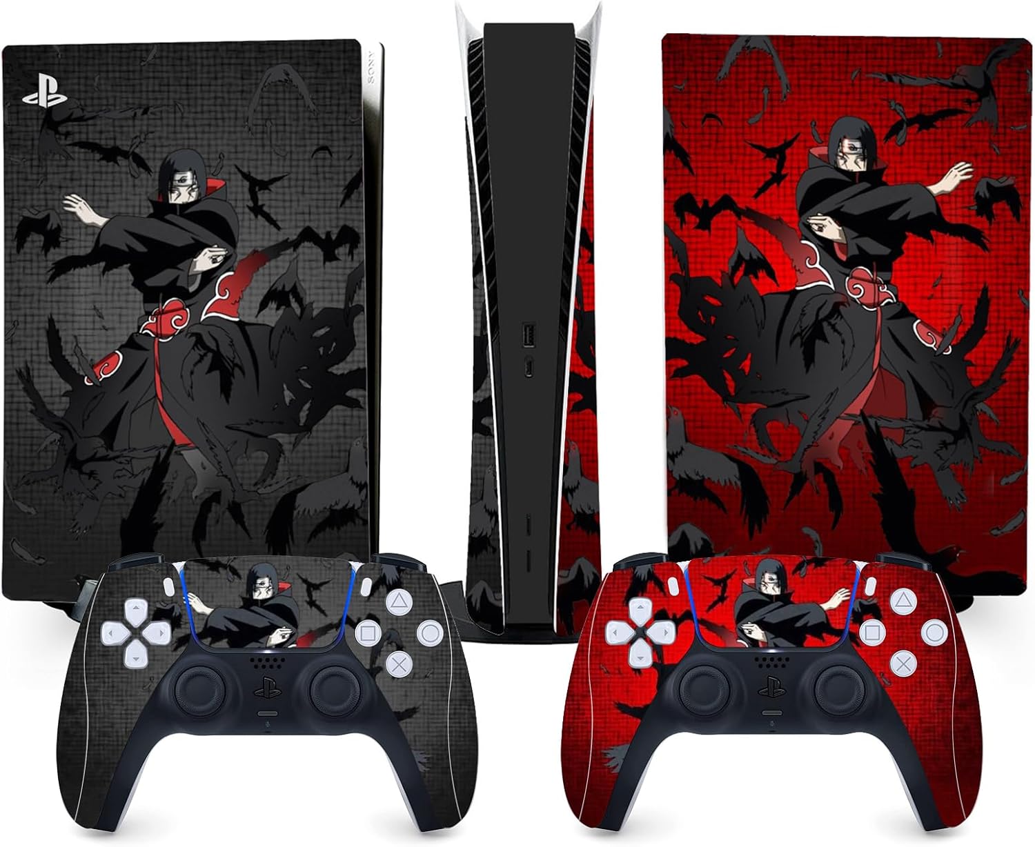 Amazon.com: TANOKAY PS5 Console Skin and Controller Skin Set | Uchiha ...