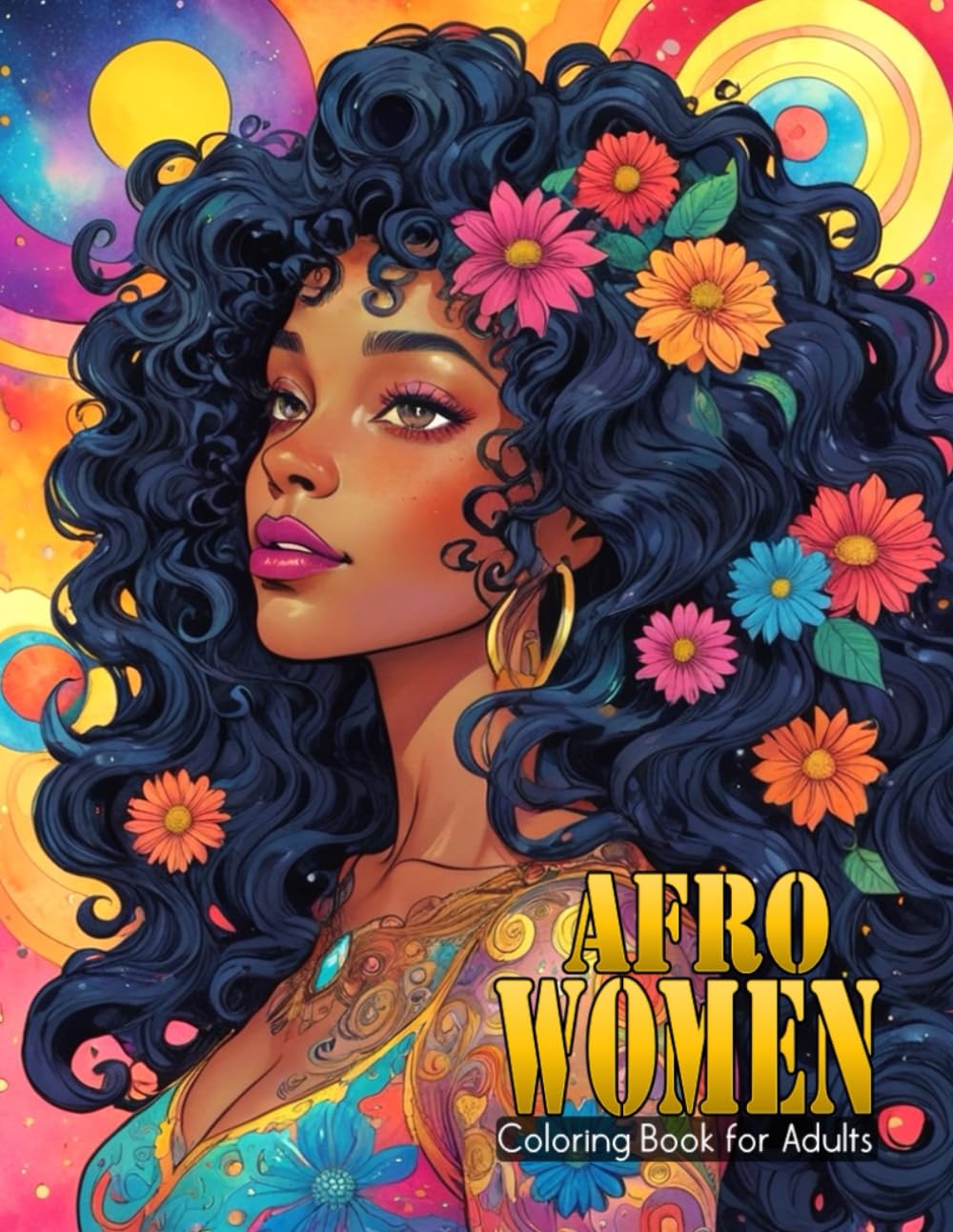 Amazon.com: Afro Women Coloring Book: African American Girl Coloring ...