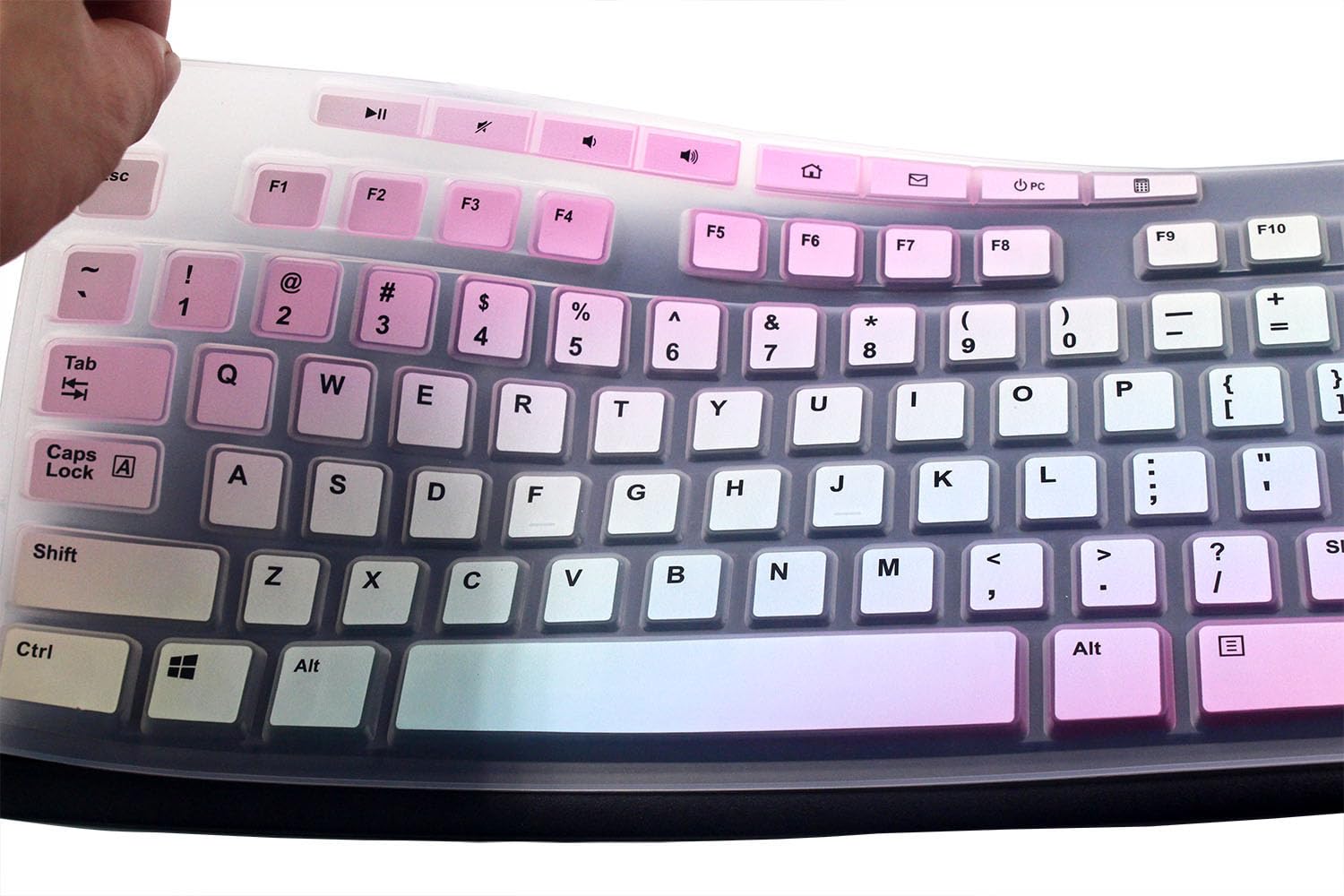 Keyboard Protector Ultra Thin Desktop PC Silicone Clear Keyboard Cover ...