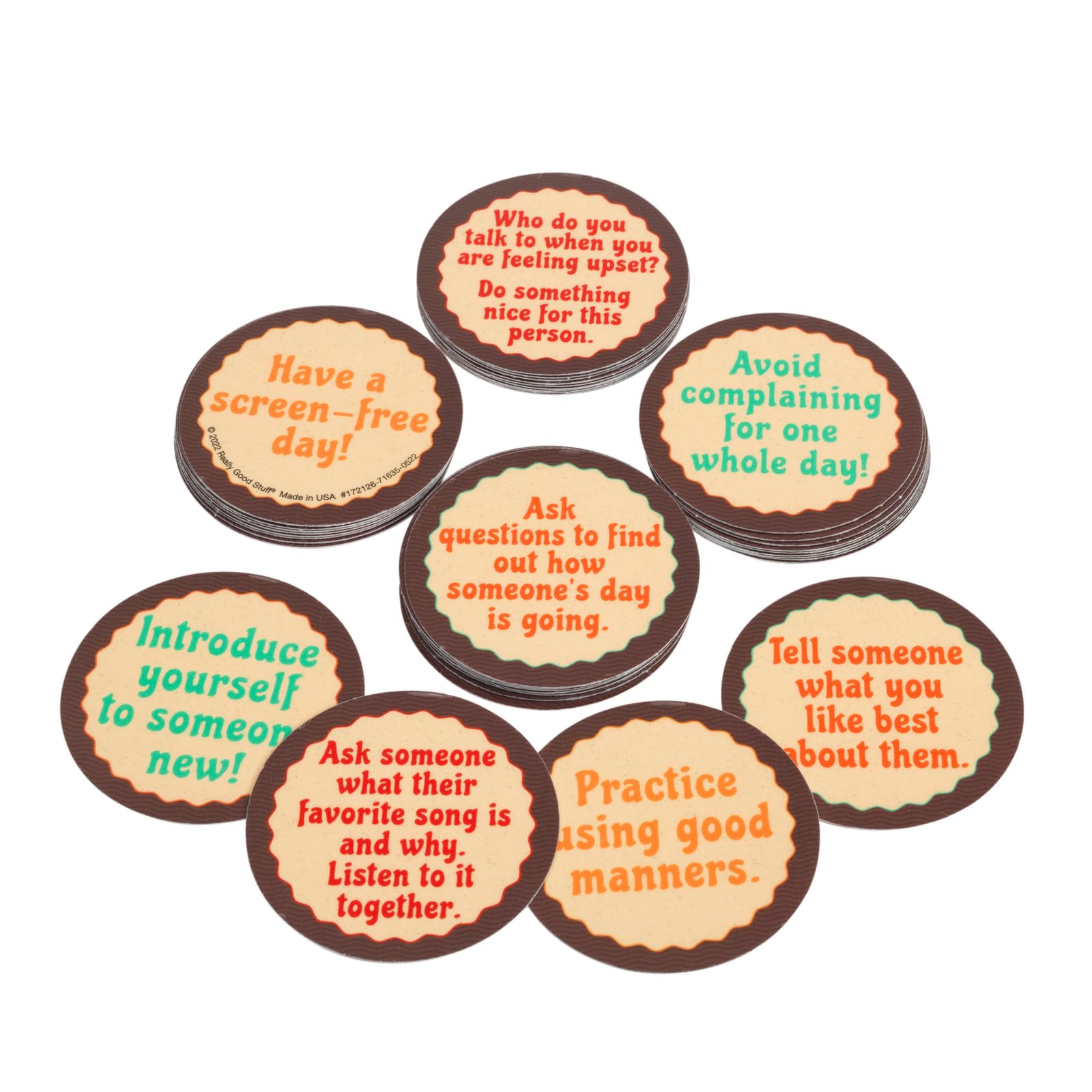 Snapklik.com : Really Good Stuff Classroom Social Interaction Chips Set ...