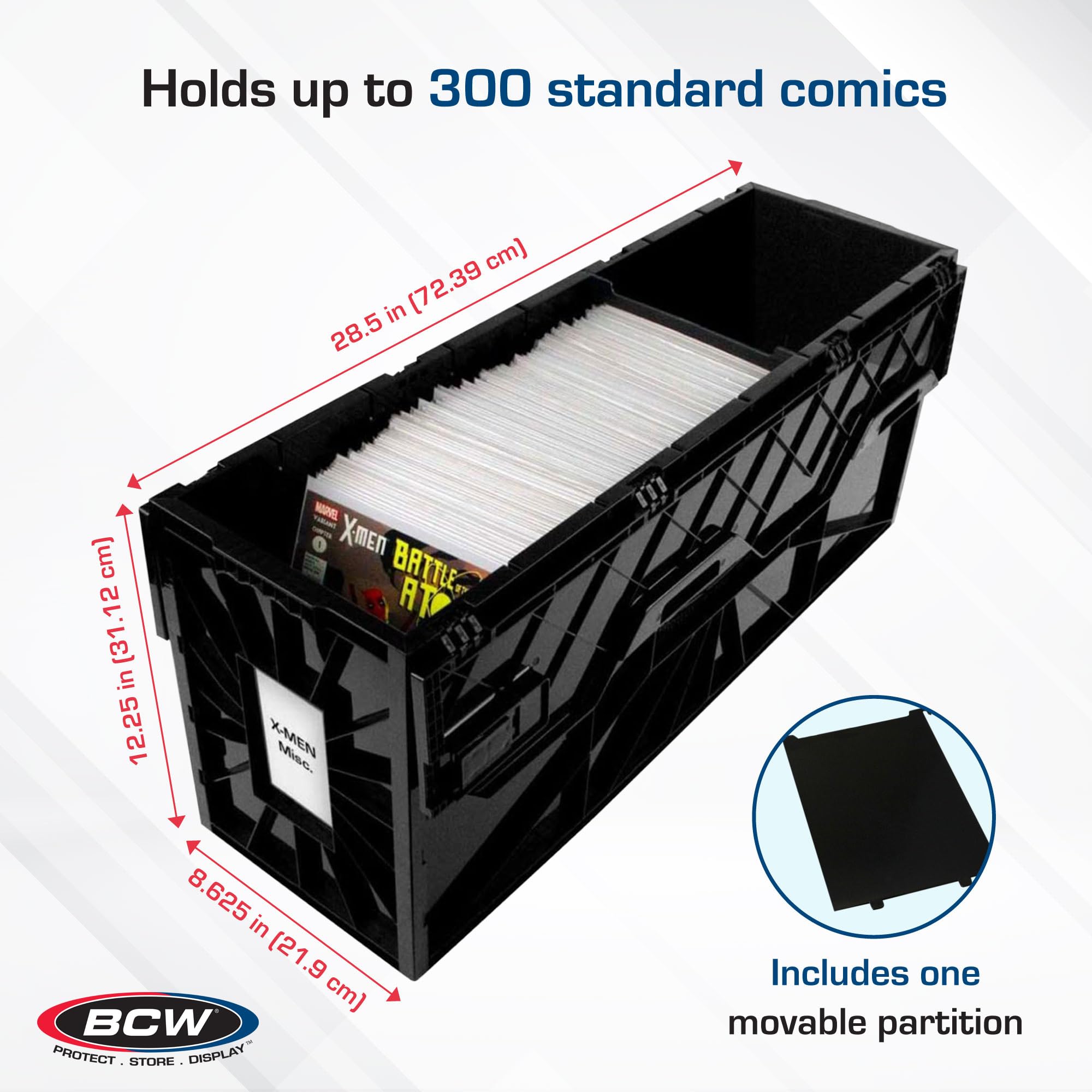 Snapklik.com : Long Comic Bin - 1 Pack Holds 300 Bagged & Boarded ...