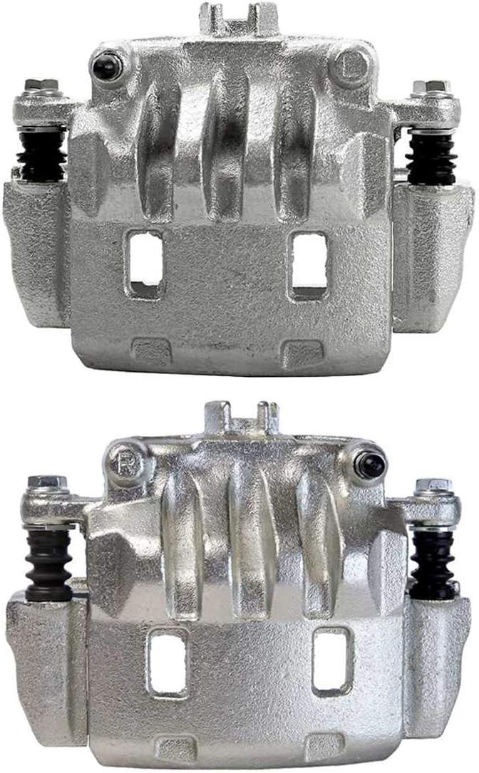 AutoShack Front Brake Calipers Set of Assembly with Bracket Replacement ...