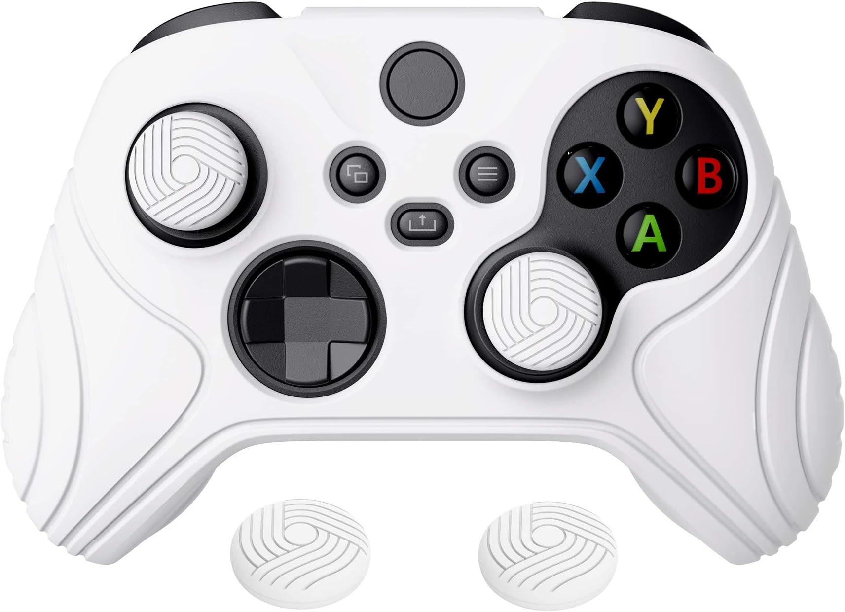 eXtremeRate PlayVital Samurai Edition White Anti-slip Controller Grip ...