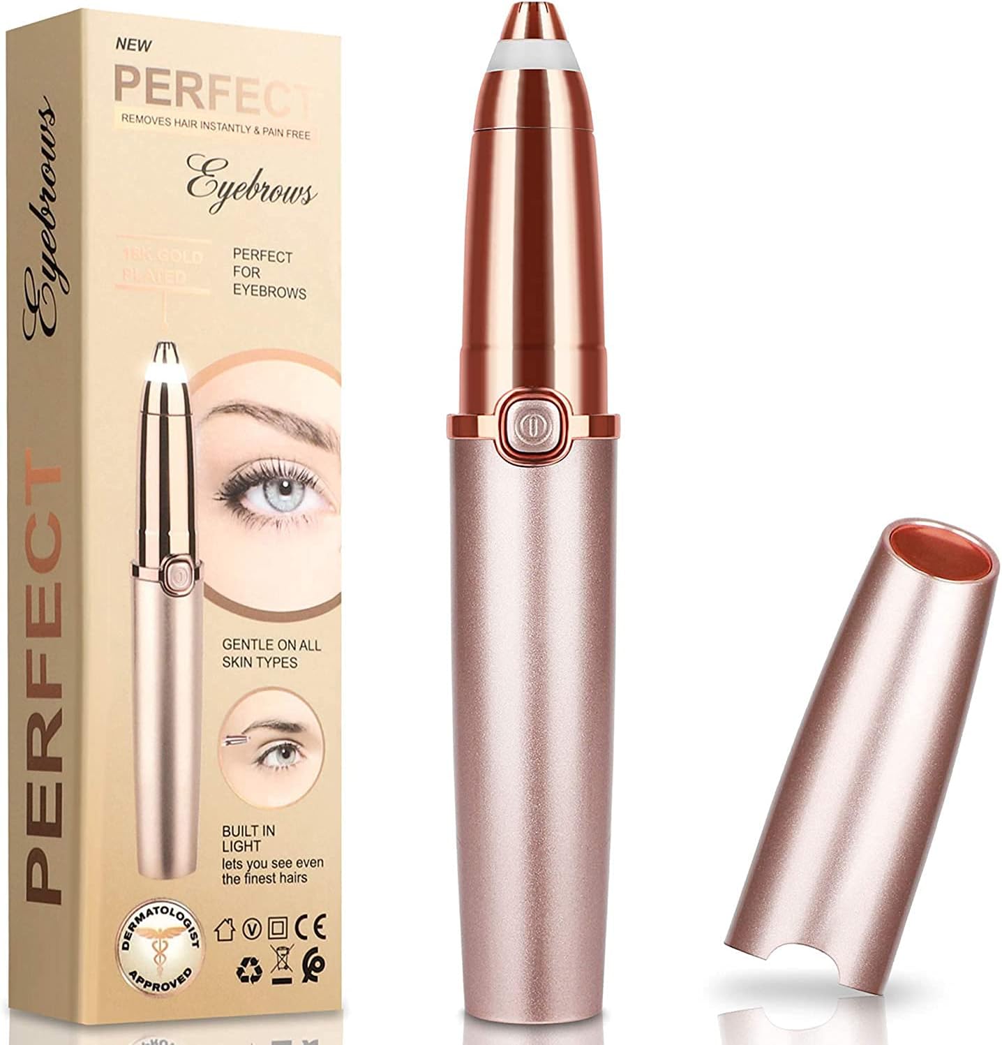 Amazon.com: Sopalmy Women's Rechargeable Eyebrow Trimmer & Facial Hair ...