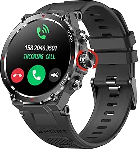 Military Smart Watch for Men Outdoor Waterproof Tactical Smartwatch ...