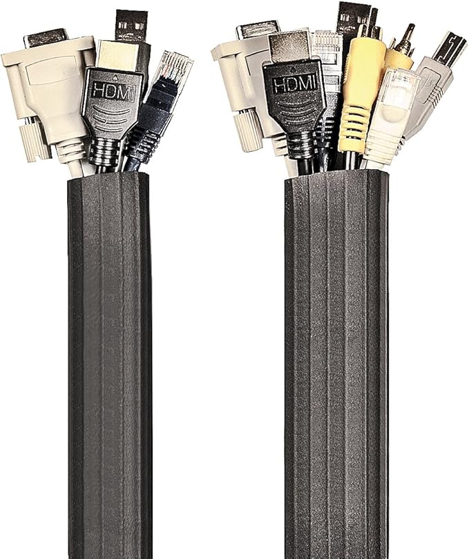 Amazon.com: UT Wire 12-Feet Expandible Flexi Cable Wrap, Black ...