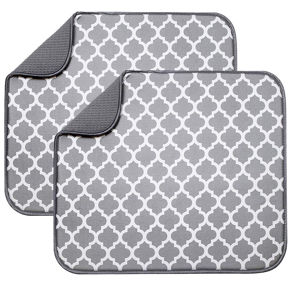 Microfibre Drying Mat for Kitchen Dish Drying Drainer Mat Absorbent ...