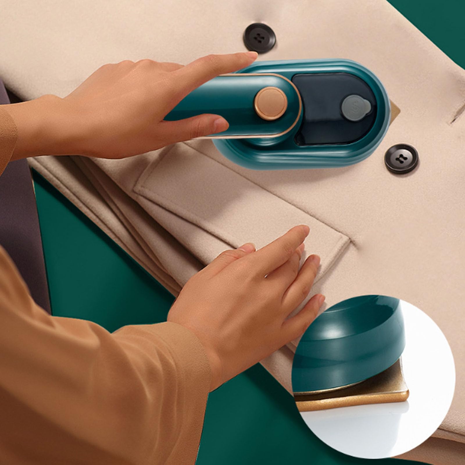 And Fabric Bear Electric Steam Iron Portable Flat Iron For Clothes ...