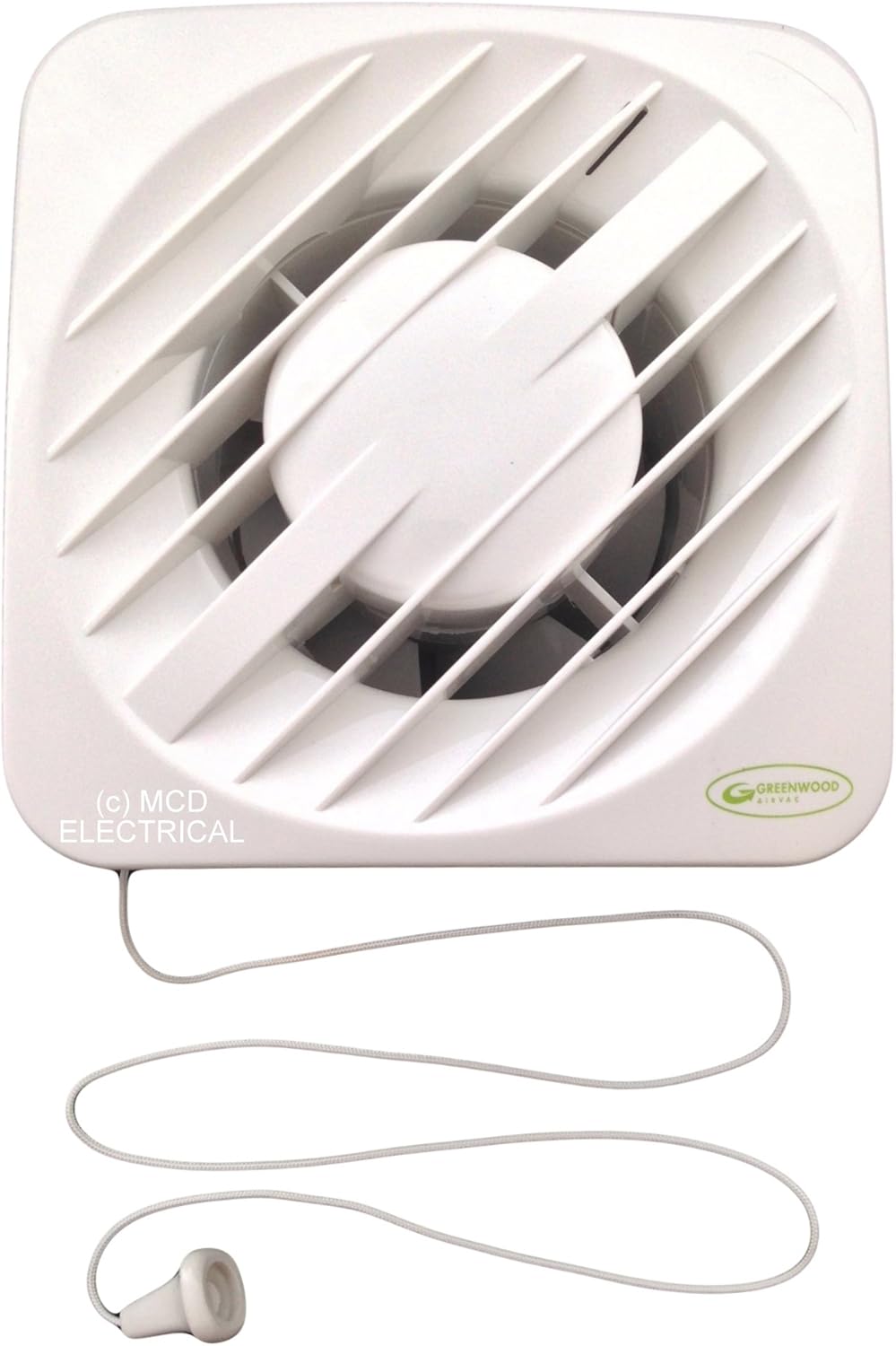 Greenwood Airvac AXS100T Bathroom/Toilet Extract Fan with Timer & Pull ...