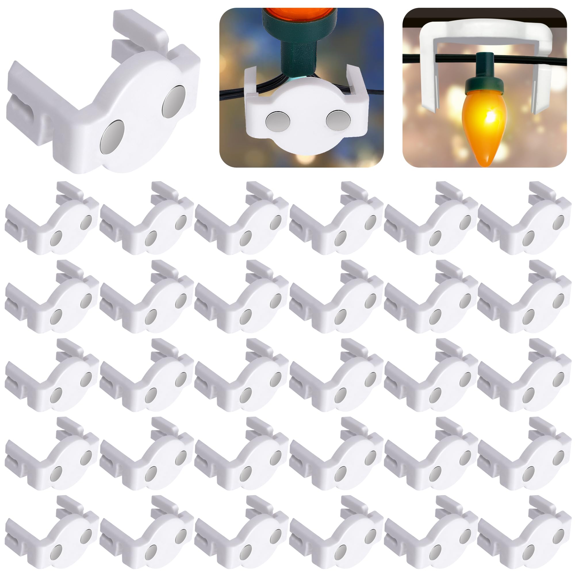 Amazon.com: Watayo Extra Strong Magnetic Christmas Light Clips ...