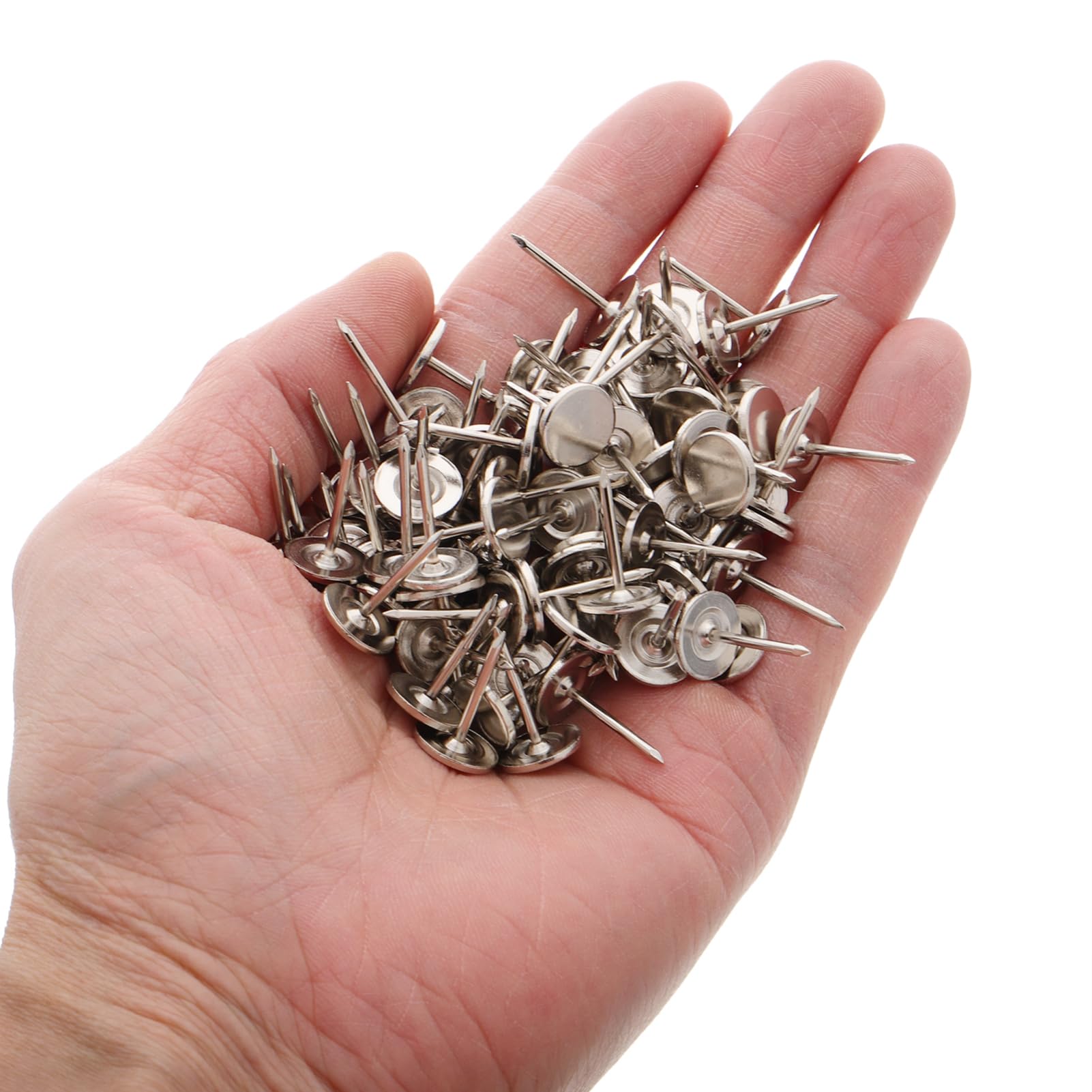 Snapklik.com : 150Pcs Flat Head Decorative Upholstery Tacks Metal Thumb ...