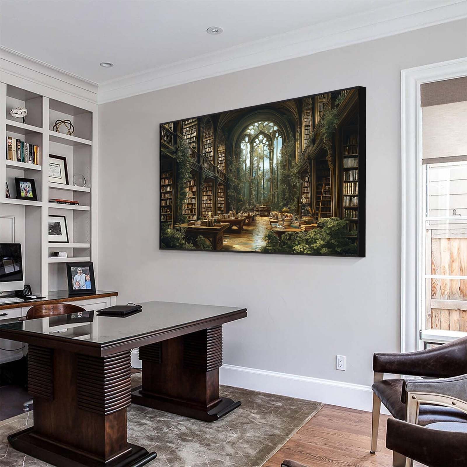 Gothic Victorian Study Room