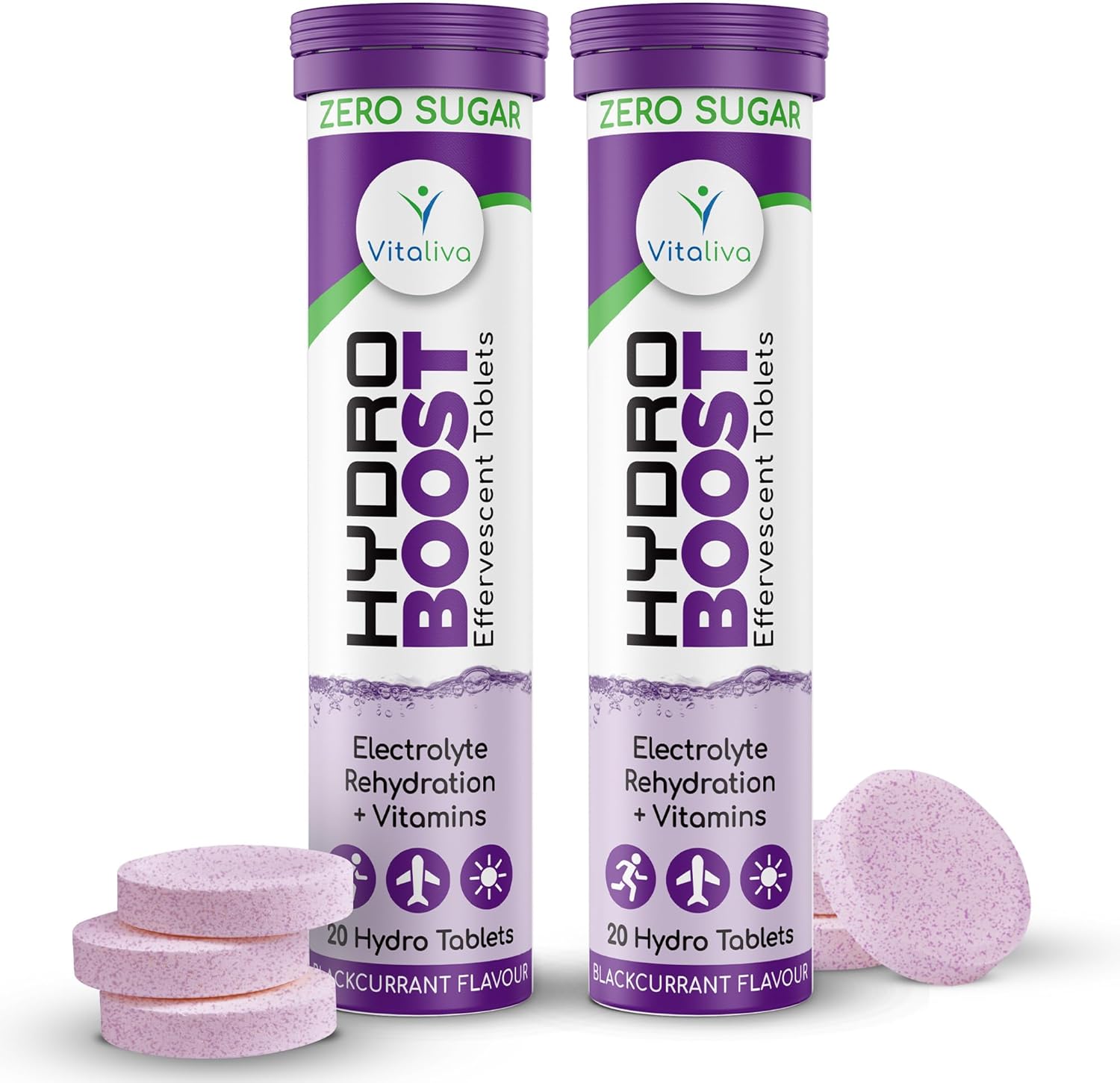 Hydro Boost Electrolyte Tablets + Vitamins | Rapid Rehydration ...