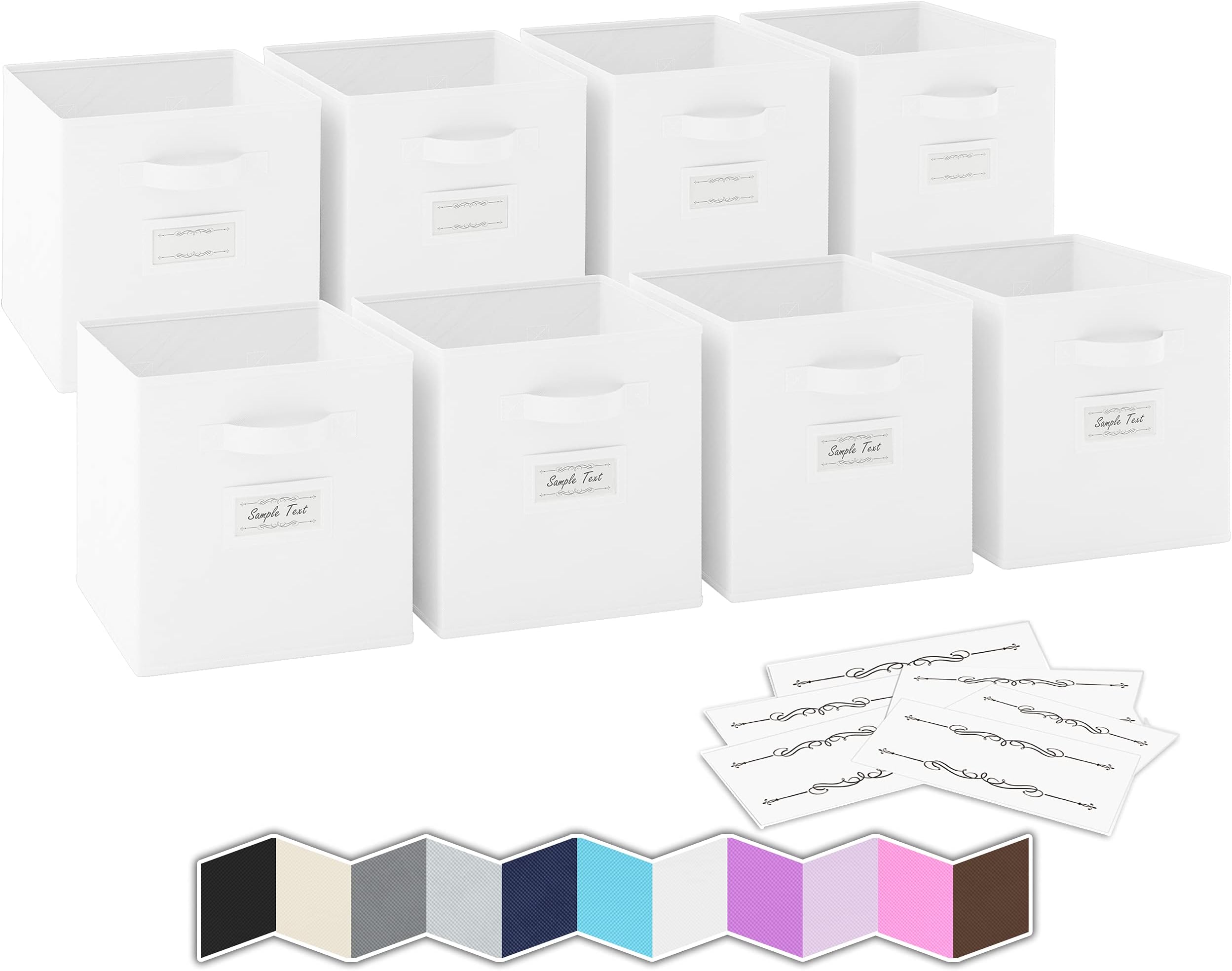 Amazon.com - Mumufy 12 Pcs Book Bins for Easy Access Storage Basket ...