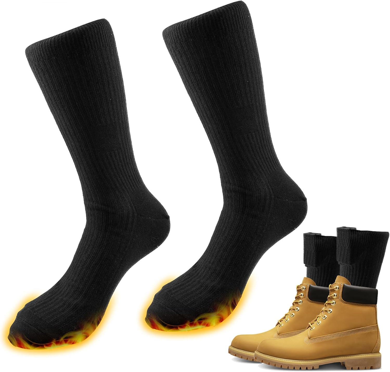 Amazon.com: Mochalight Heated Socks for Men Women Battery Operated ...