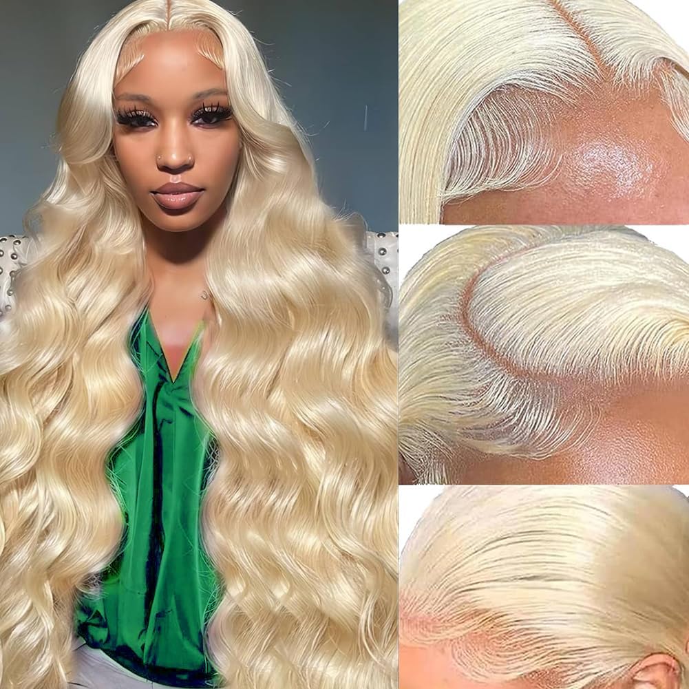 Amazon.com : ONICE 30 INCH 613 Lace Front Wig Human Hair 13x4 Body Wave ...
