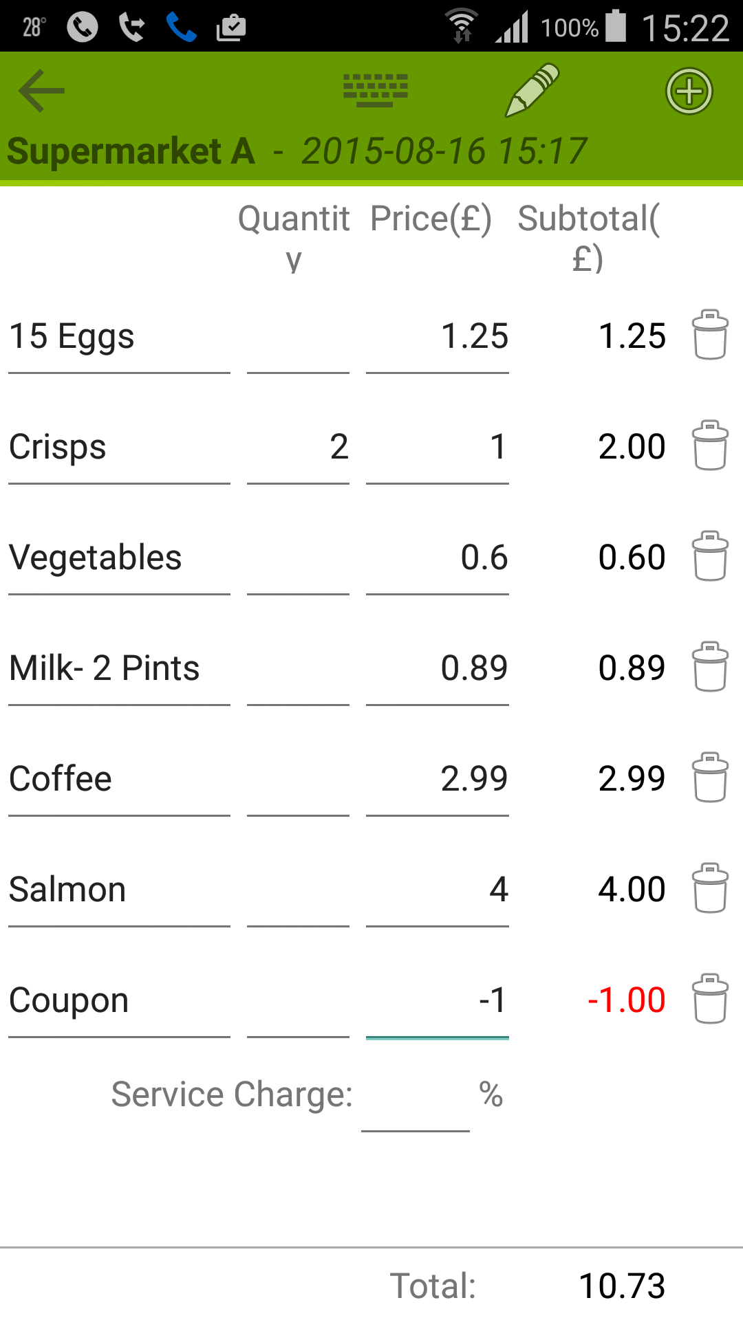 Bill Calculator - App on the Amazon Appstore