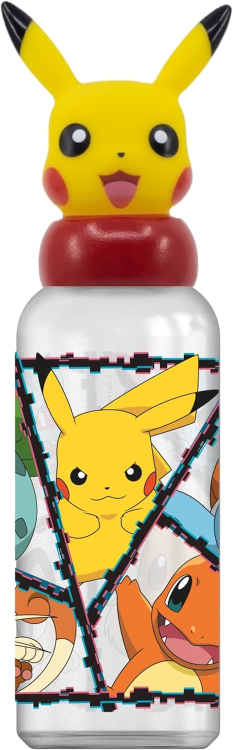 Amazon.com: Pokemon Reusable Bottle, Heavy Duty Design, Pikachu Water ...