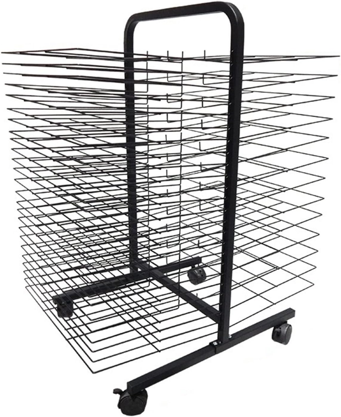 Amazon.com: Art Drying Rack Flexible Shelves Mobile Cart Drying Racks,7 ...