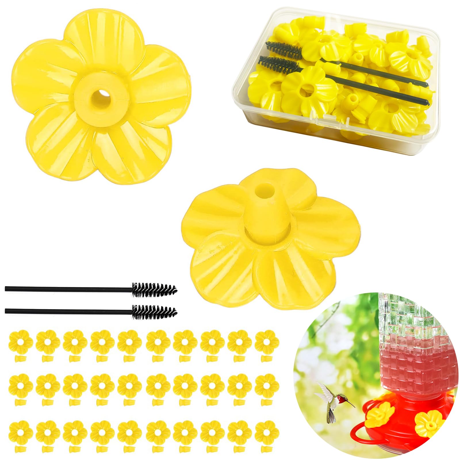 Amazon.com : Hummingbird Feeders Replacement Flowers, 30 Sets ...