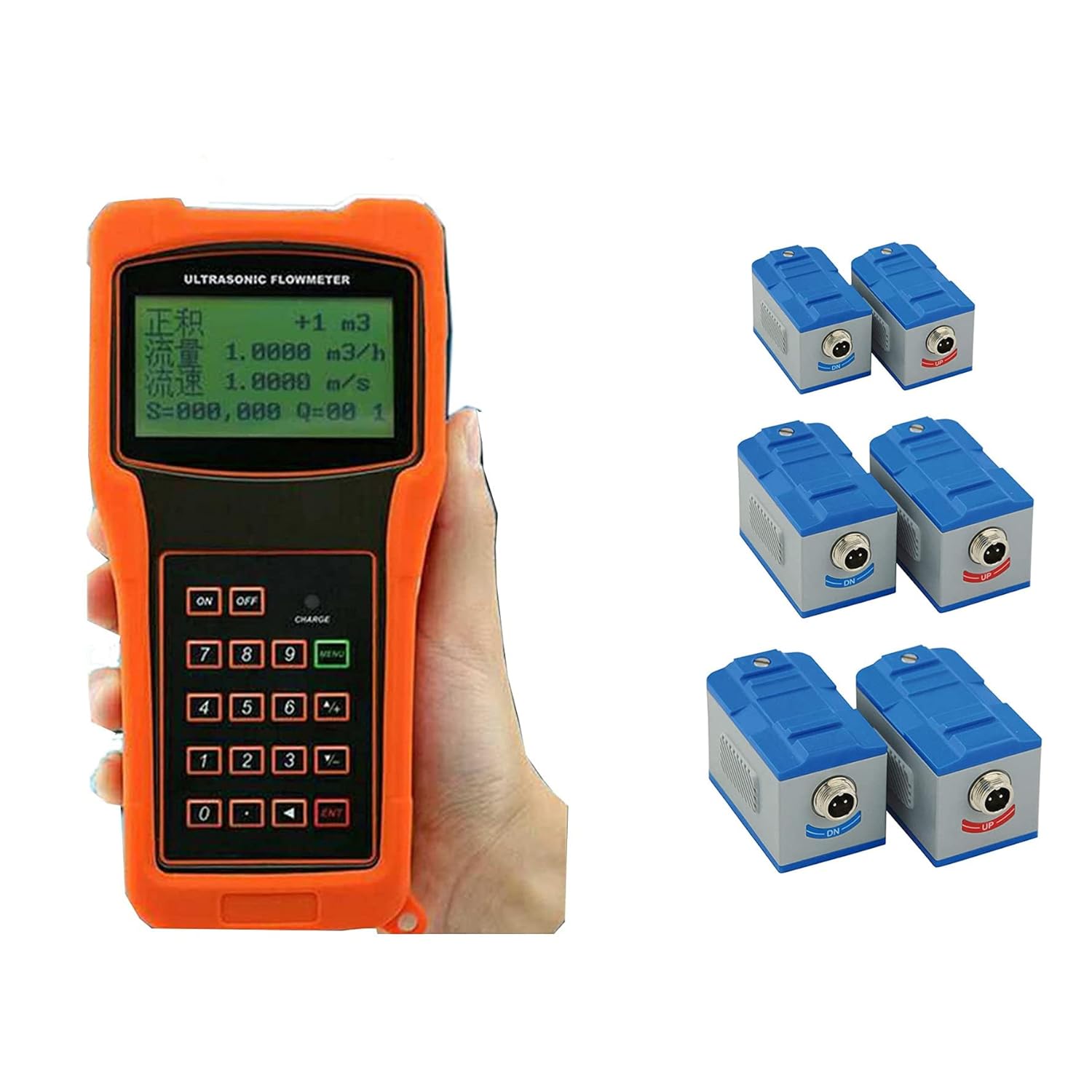 CNYST Medidor De Flujo Ultrasónico Digital Detector De Flujo ...