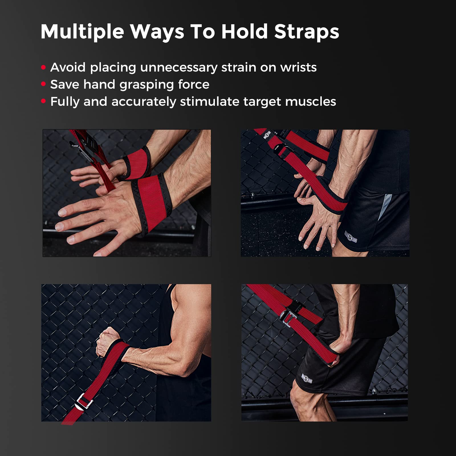 Cable Attachments Heavy Duty Cable Machine Handles With TPR Grip - Set ...