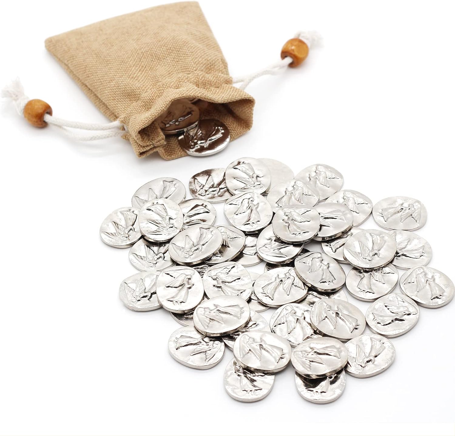 Amazon.com: Spirit Guardian Angel Tokens - 50 Pcs Lucky Coins ...