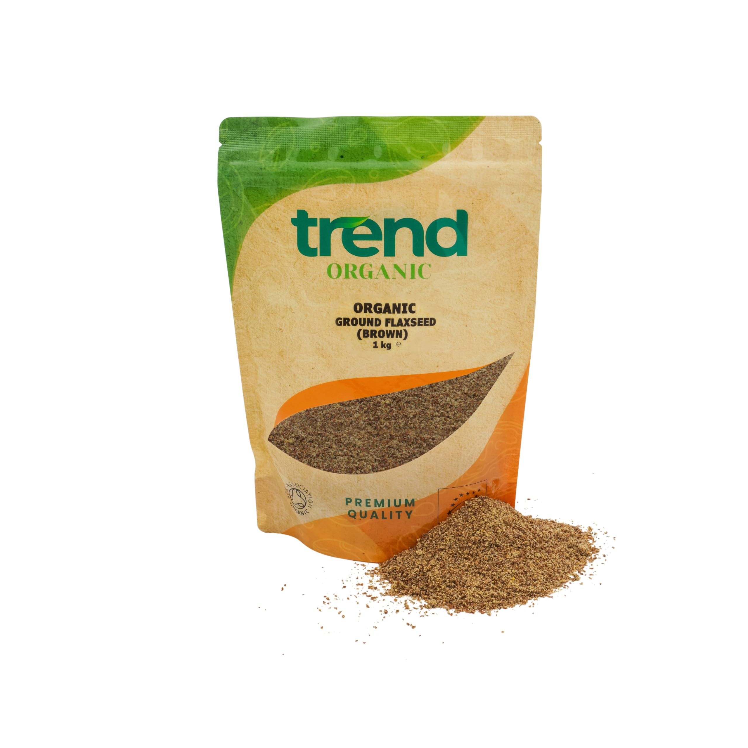 Trend Organic Ground Flaxseed (Brown), Milled Linseed Seeds, High in ...