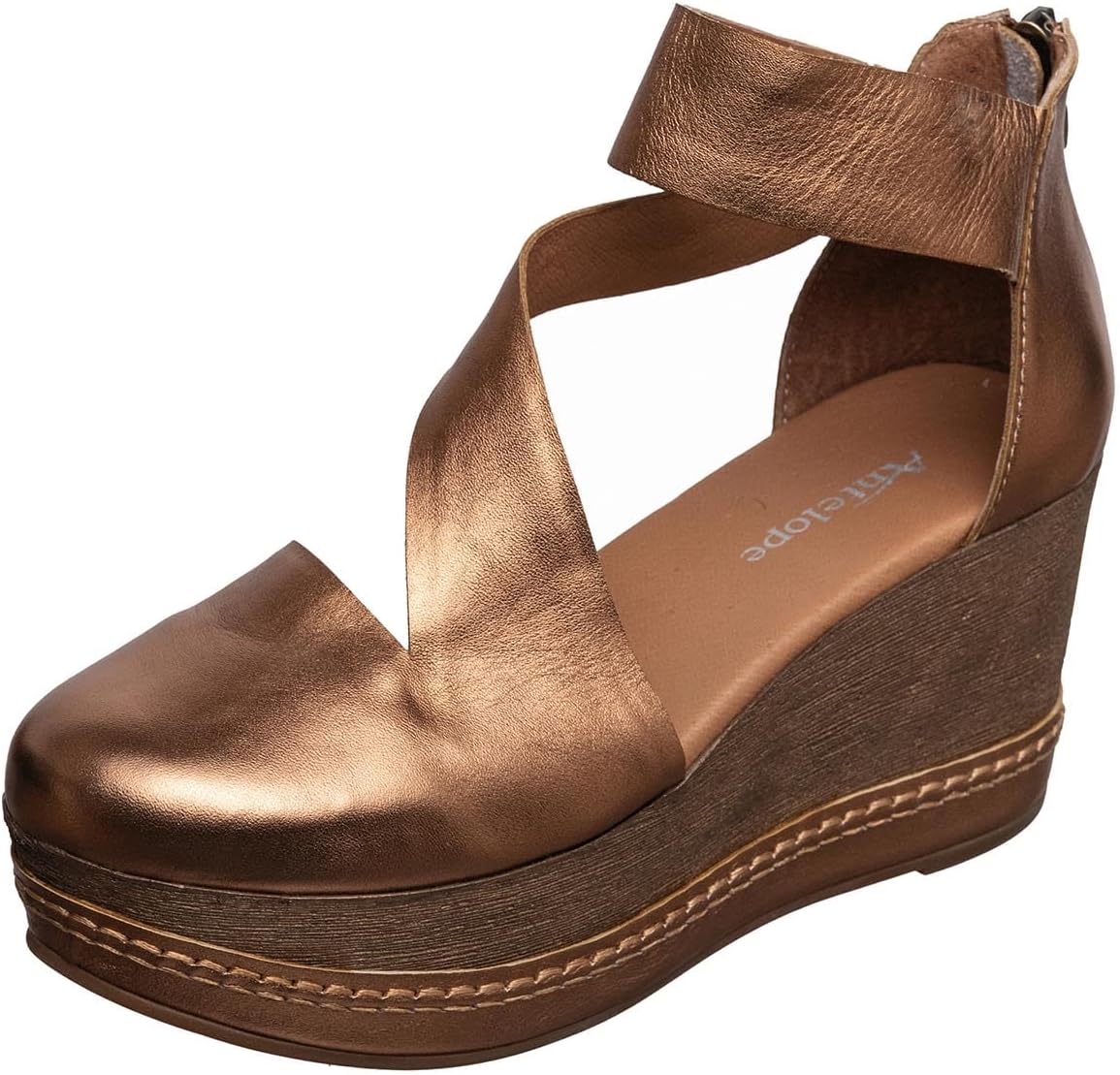 Amazon.com | Antelope Women's Ravi 36 Bronze Leather Mules | Mules & Clogs